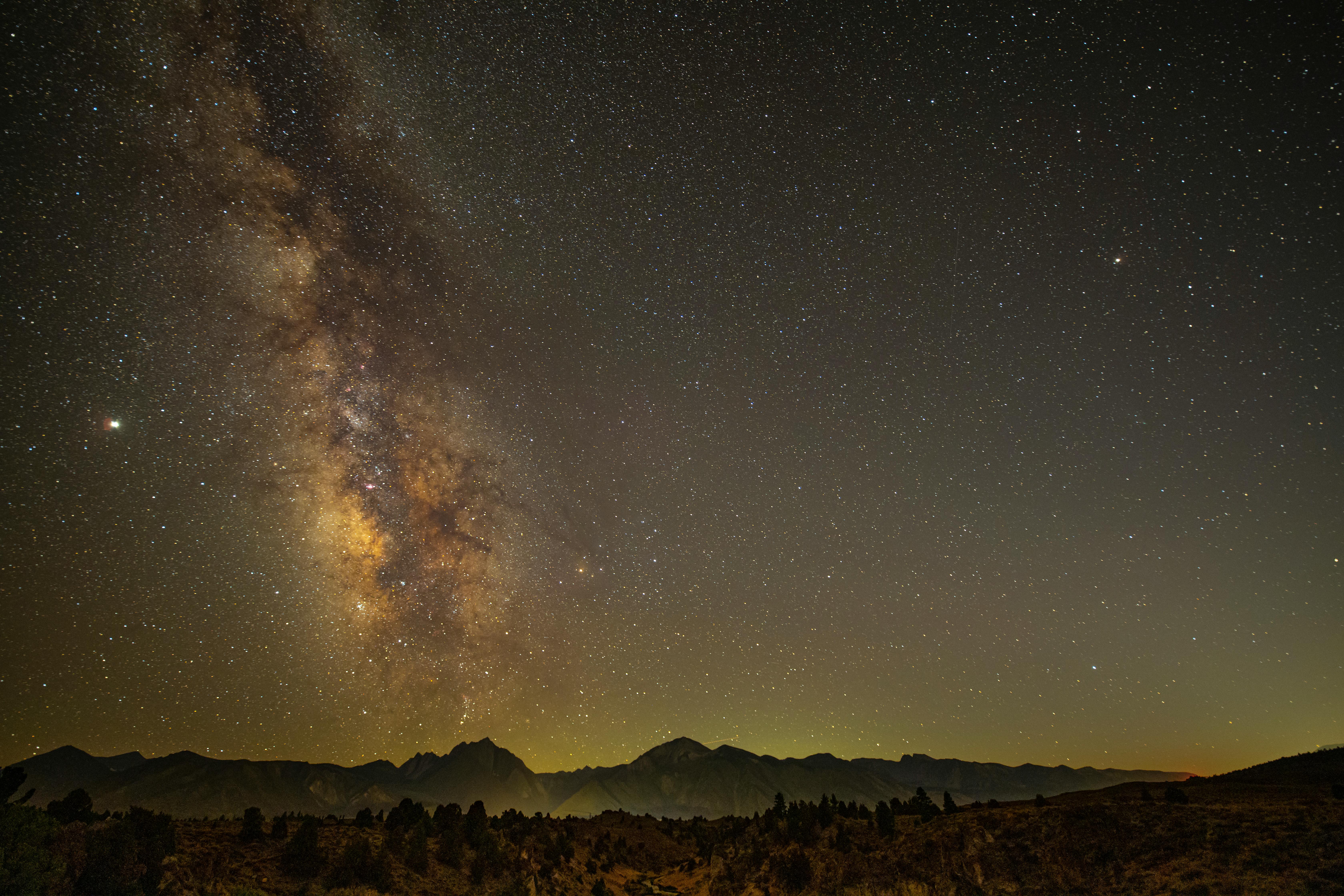 Breathtaking Milky Way Over Mountain Landscape · Free Stock Photo