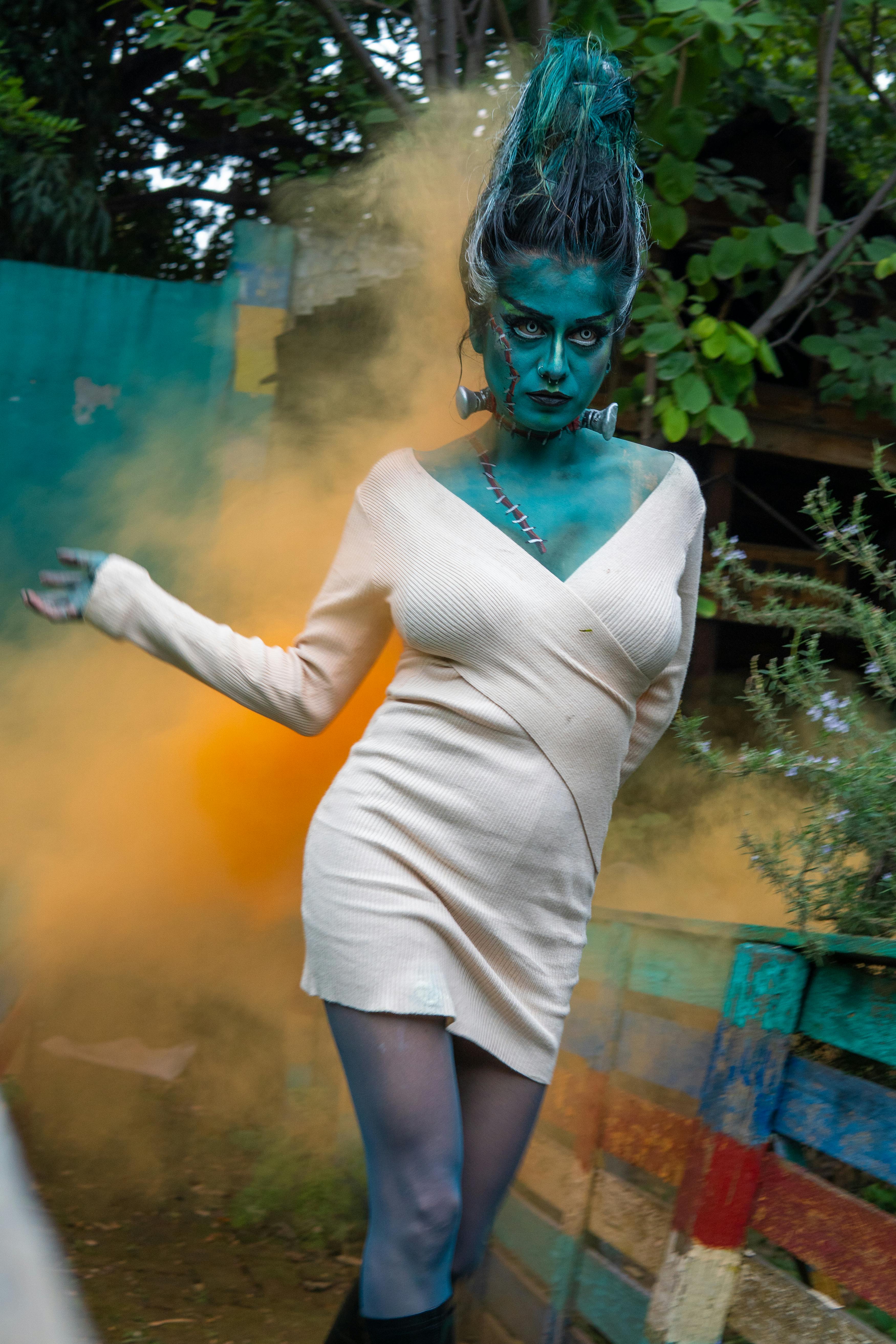 Vibrant Cosplay with Colorful Makeup in Mexico · Free Stock Photo