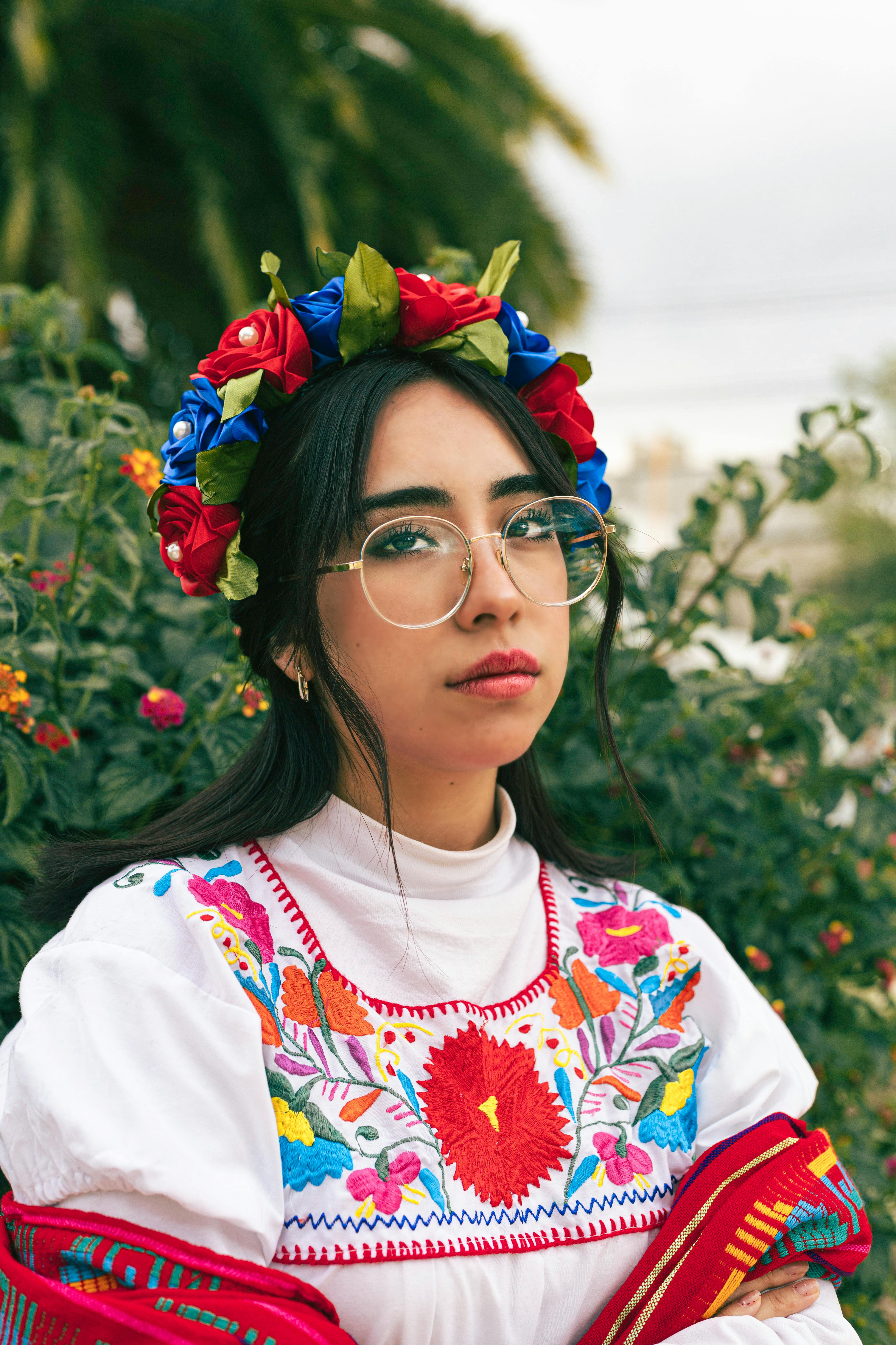 Portrait of Woman in Traditional Mexican Attire · Free Stock Photo