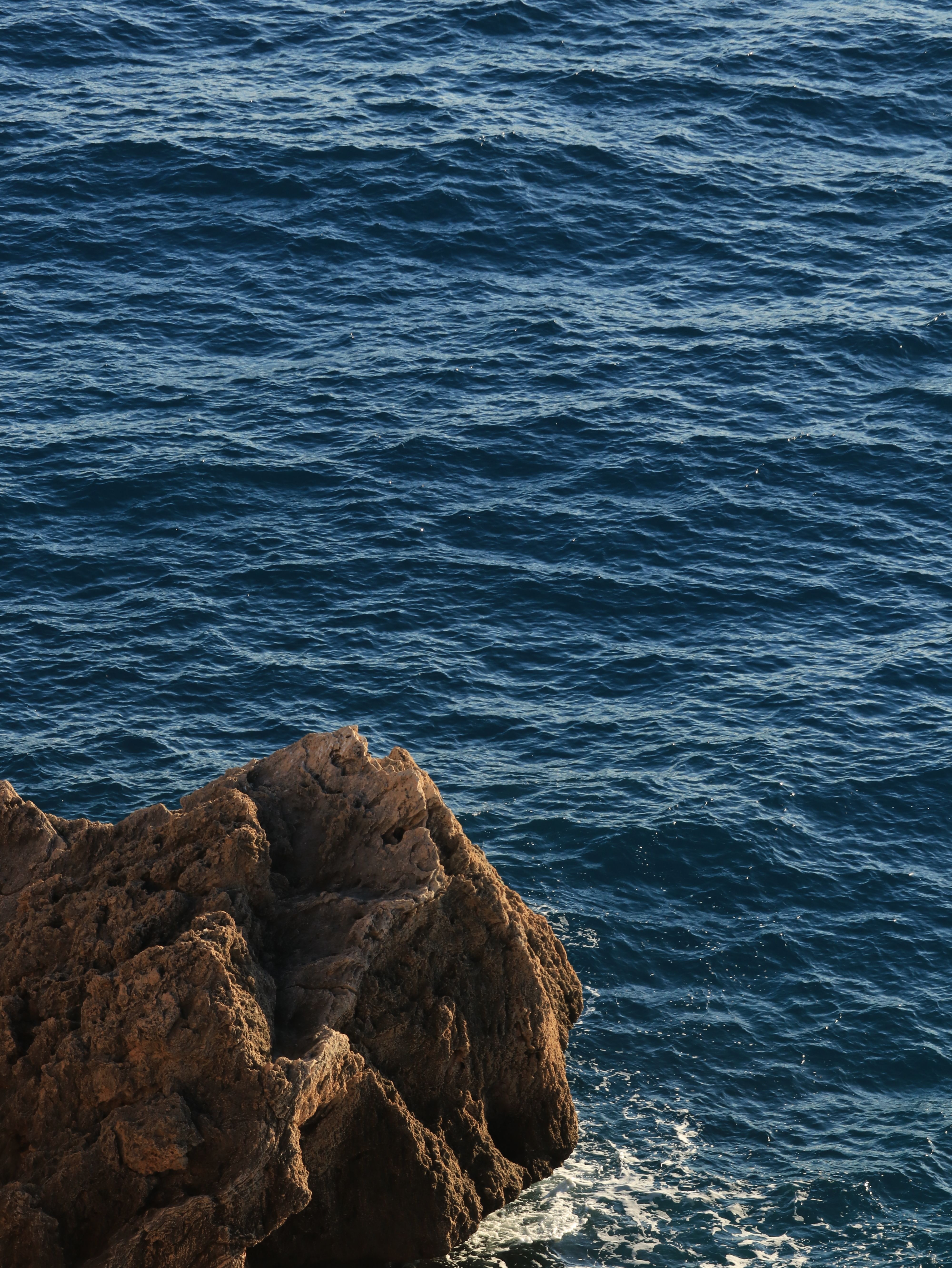 Coastal Cliff Overlooking the Deep Blue Sea · Free Stock Photo