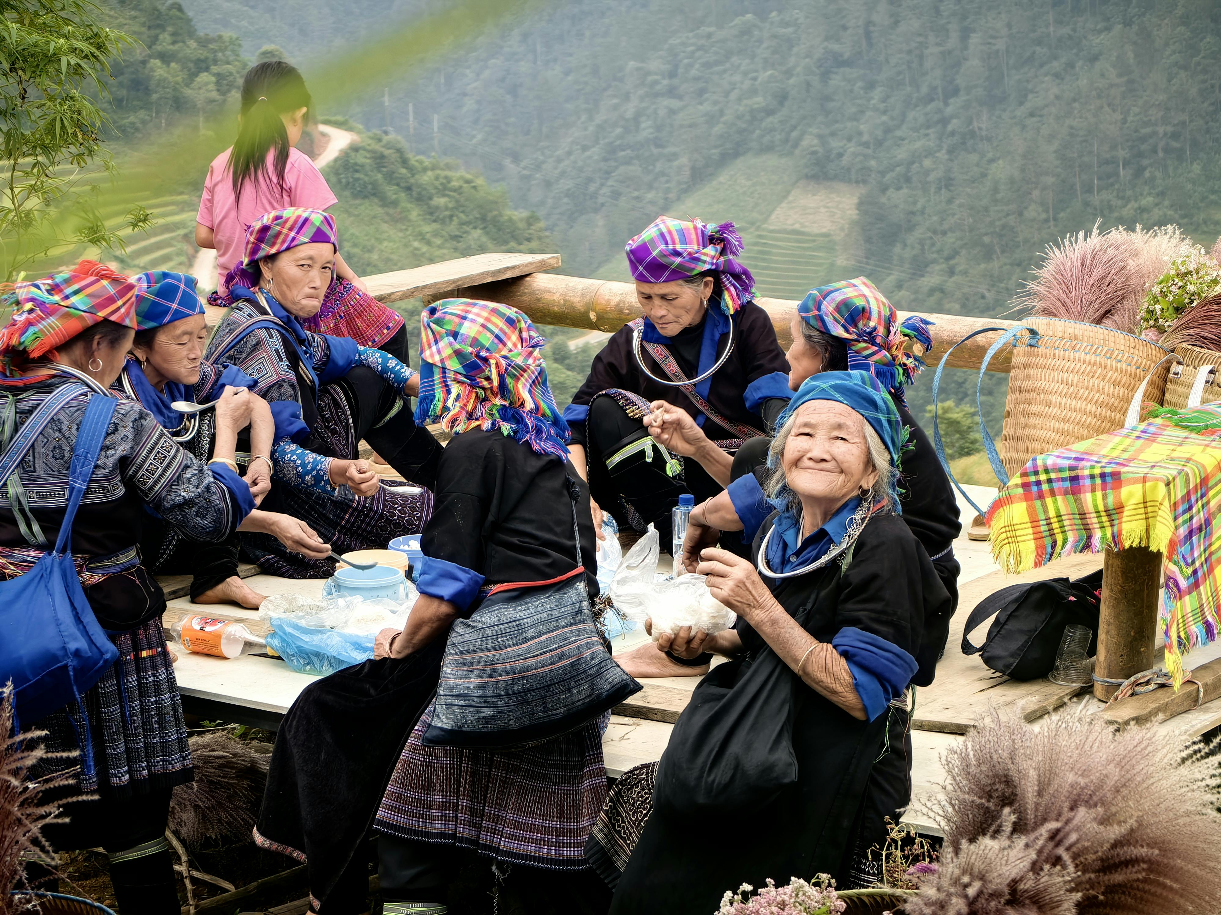 Hmong Women Gathering in Yên Bái, Vietnam · Free Stock Photo