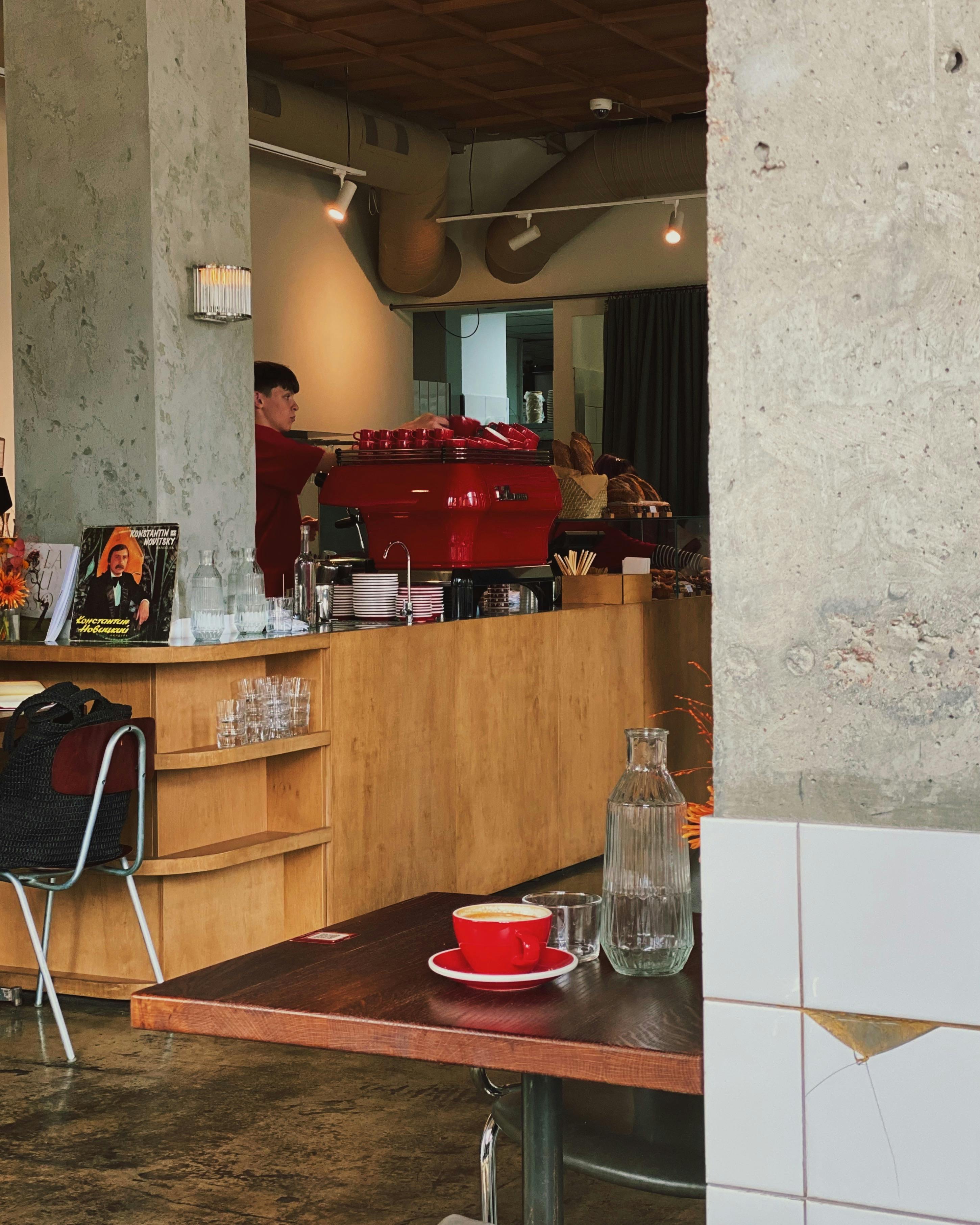 Cozy Coffee Shop Interior in Kyiv, Ukraine · Free Stock Photo