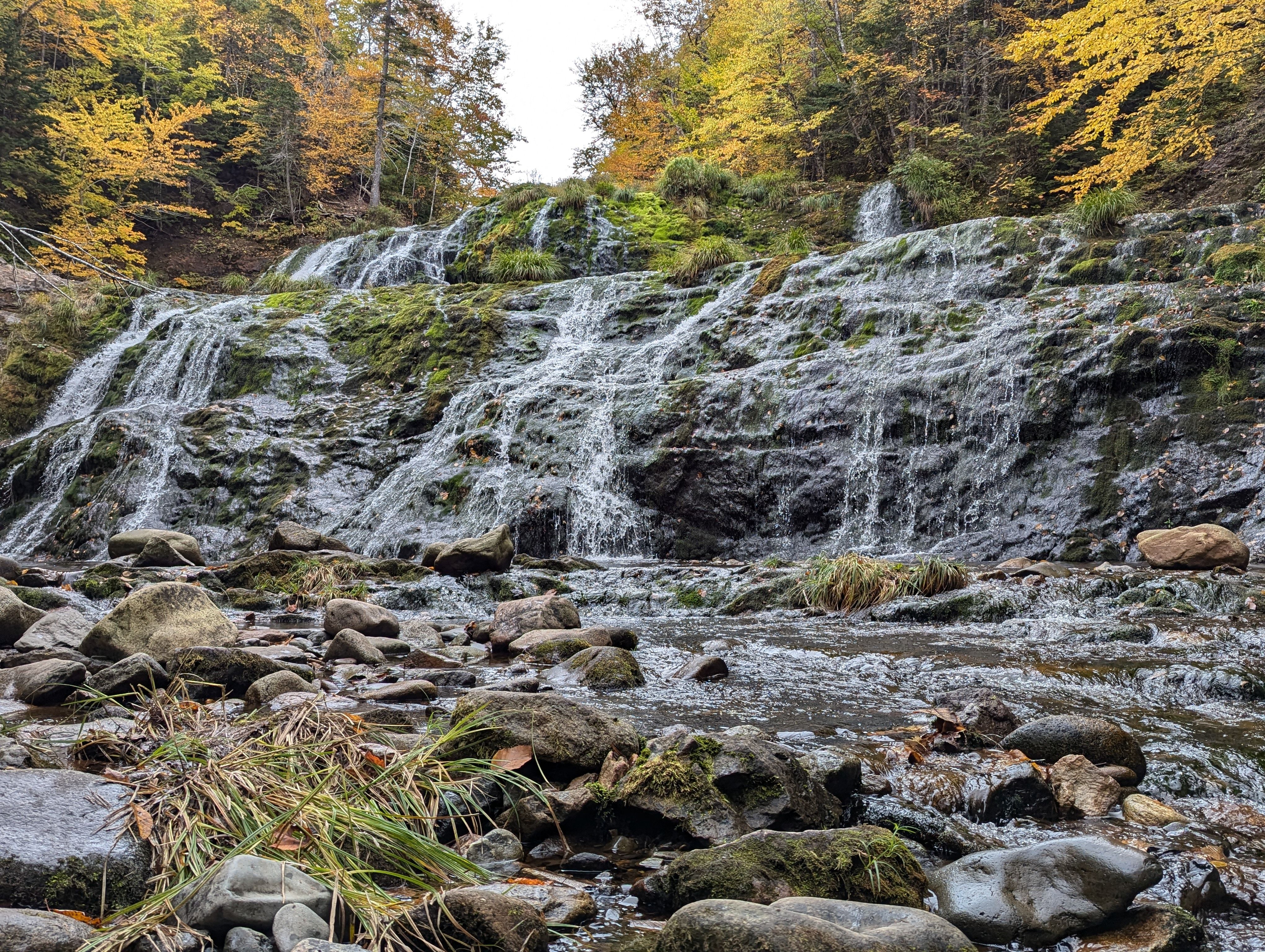 Cascada De Otoño En Las Tierras Altas De Cabo Bretón · Foto de stock ...