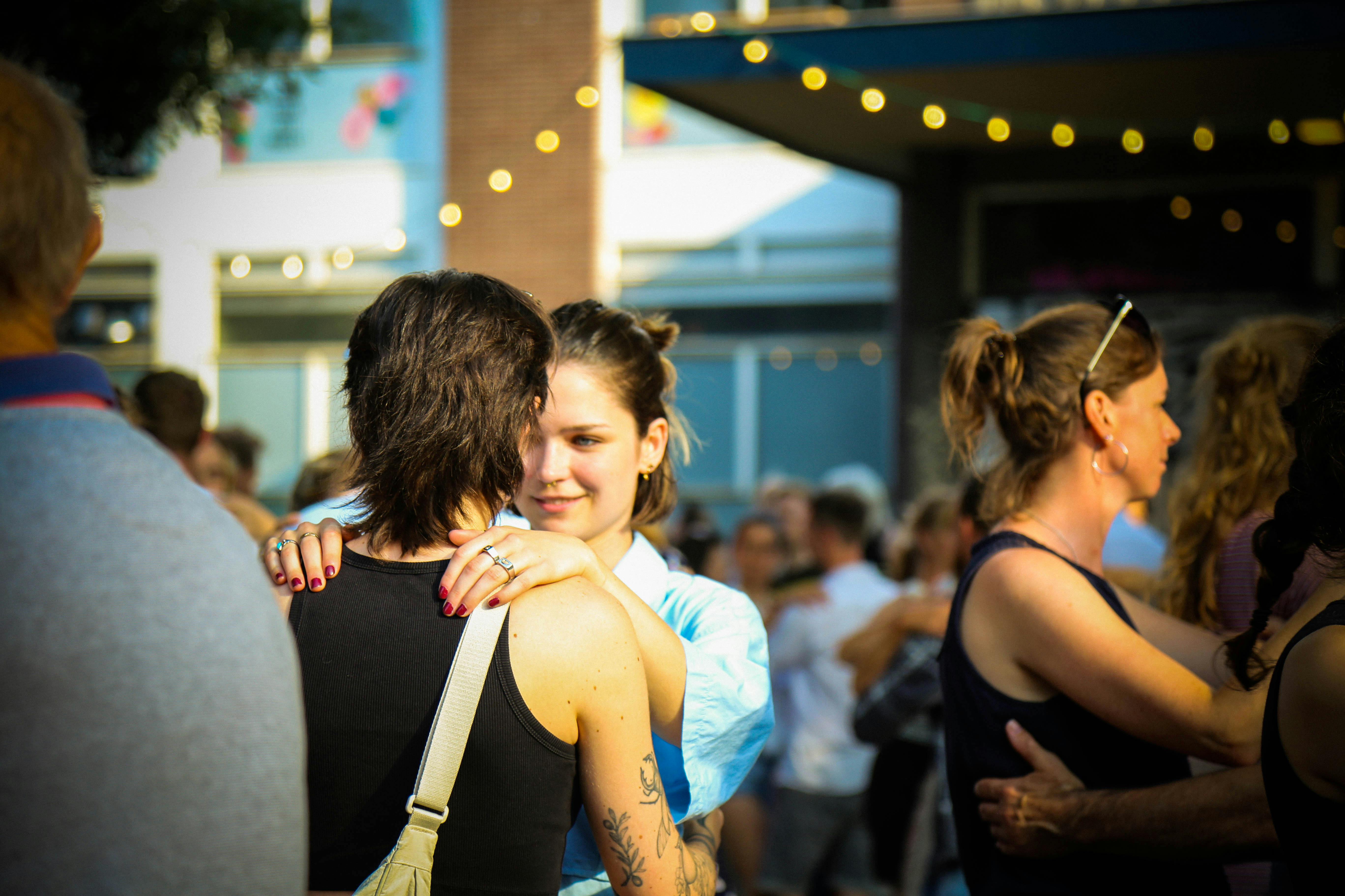 Outdoor Street Dance Gathering with Couples · Free Stock Photo