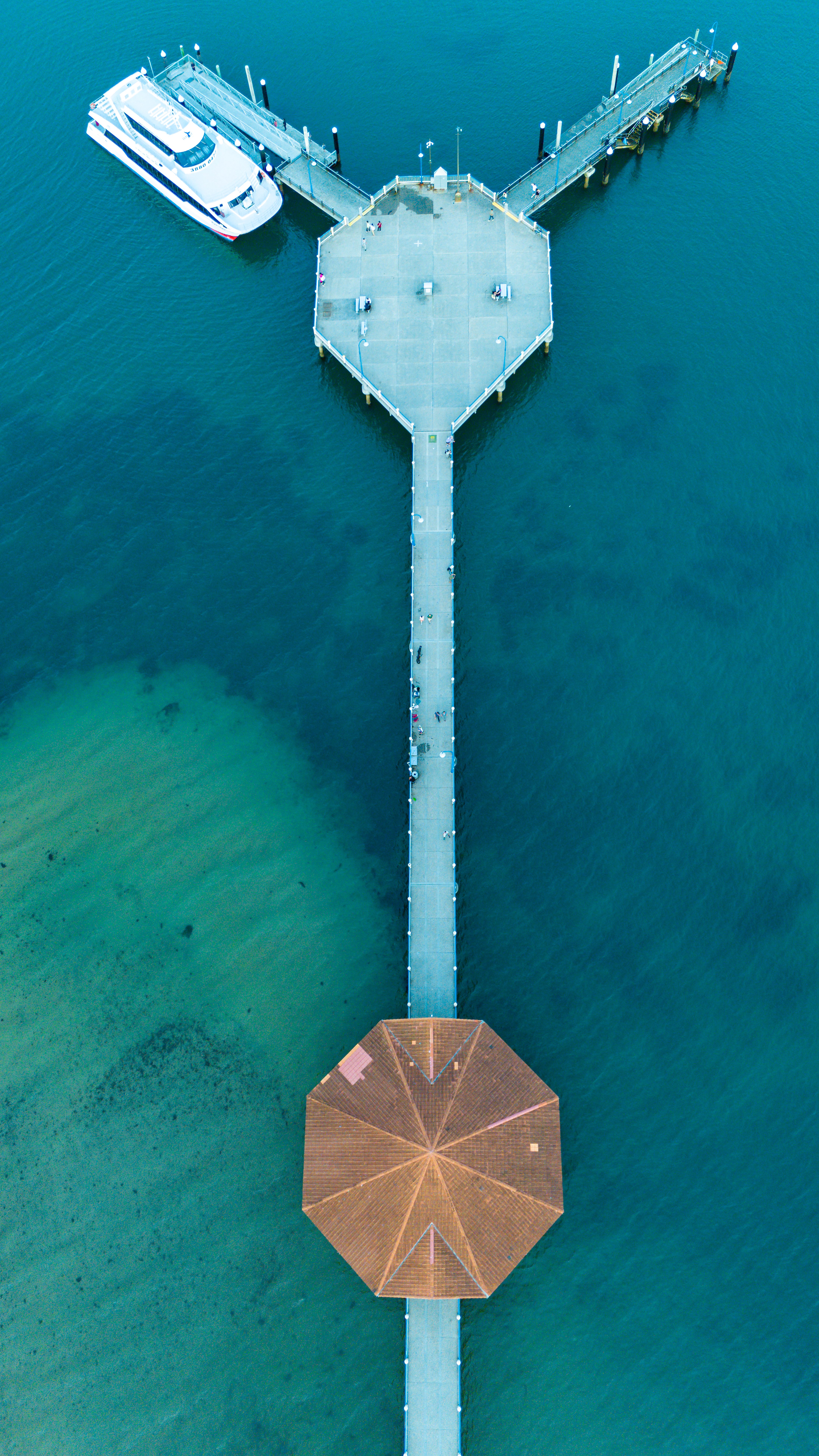 Aerial View of Pier in Brisbane, Australia · Free Stock Photo
