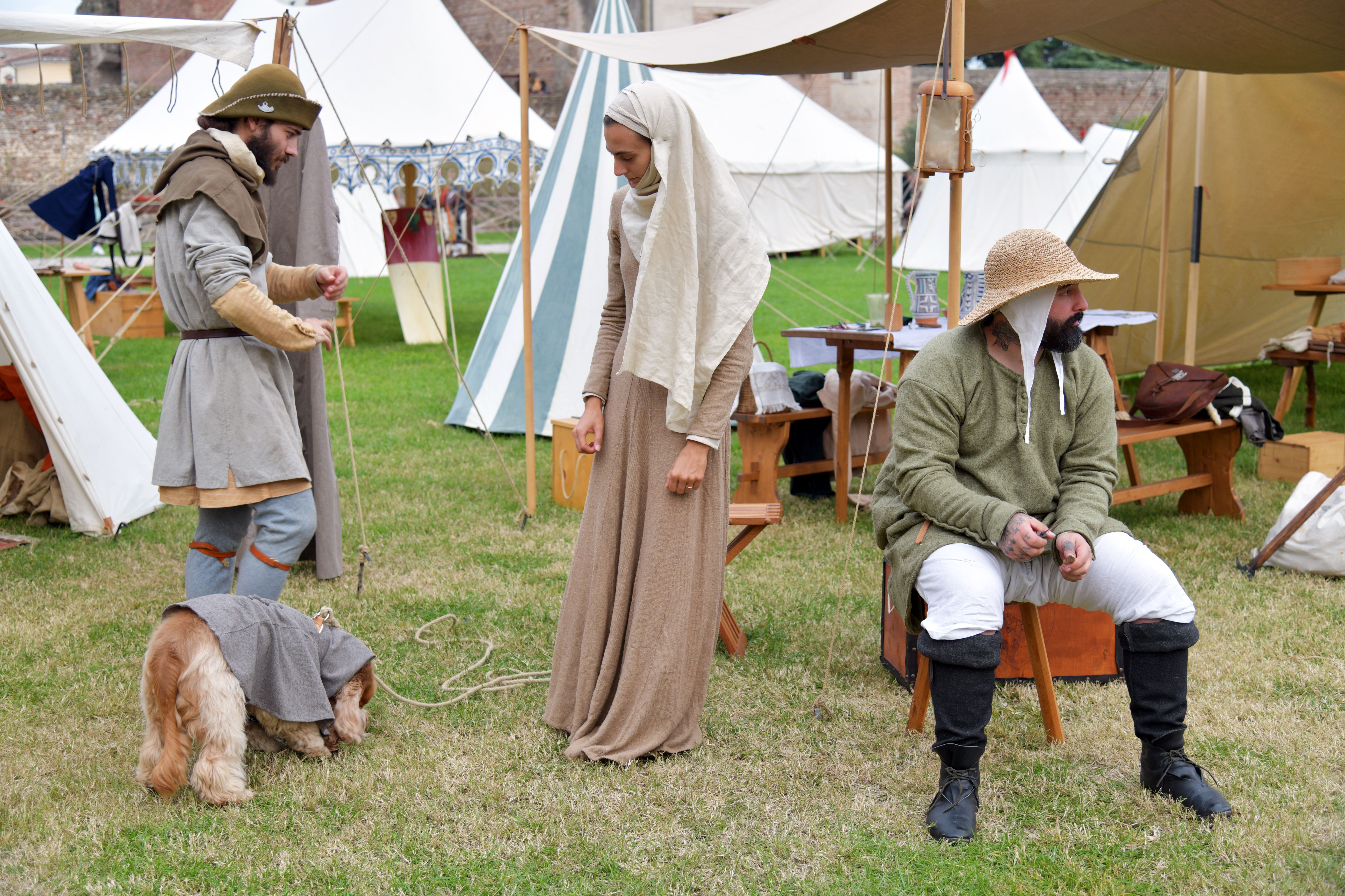 Medieval Fair Participants in Historical Clothing · Free Stock Photo
