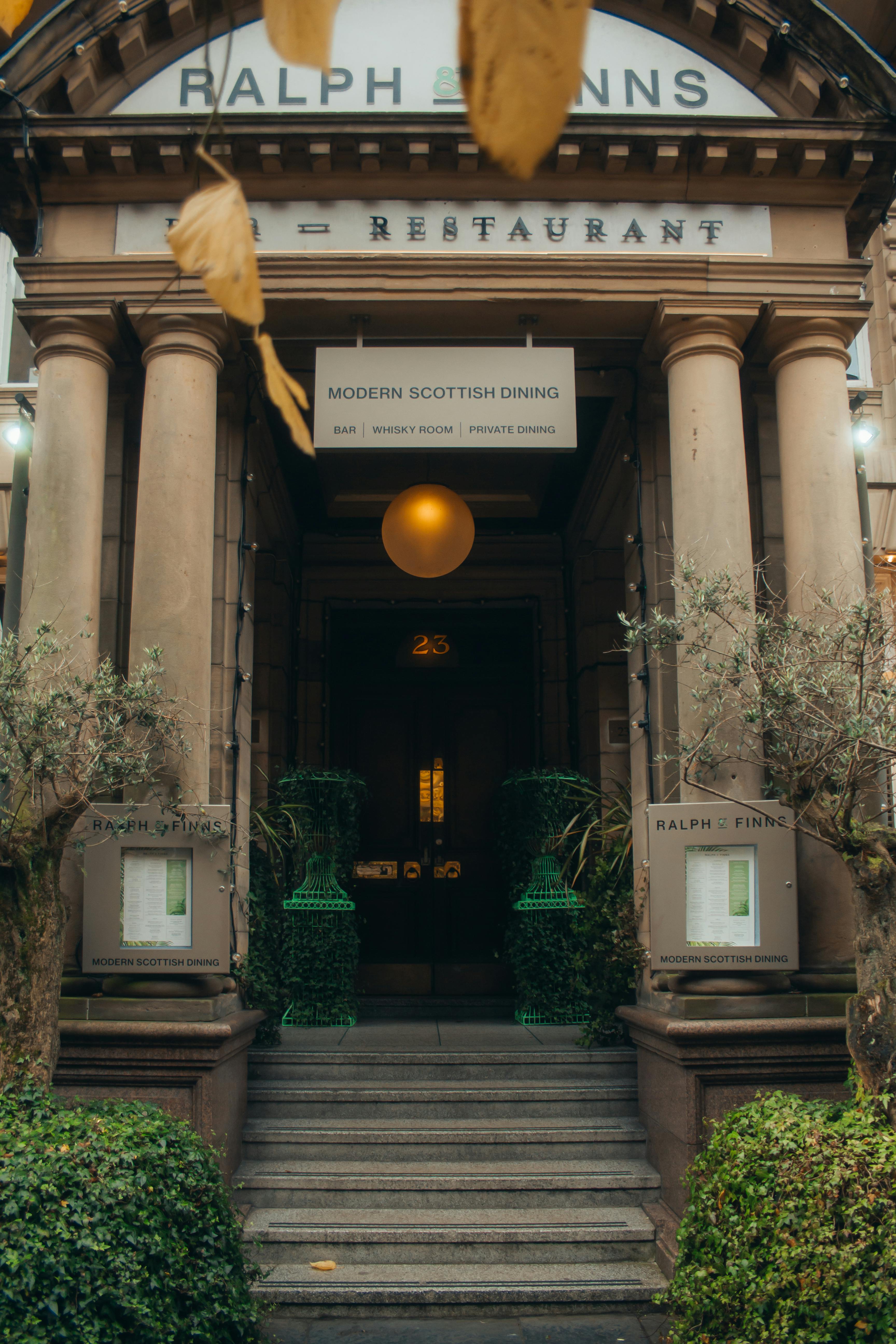 Historic Scottish Restaurant Entrance · Free Stock Photo