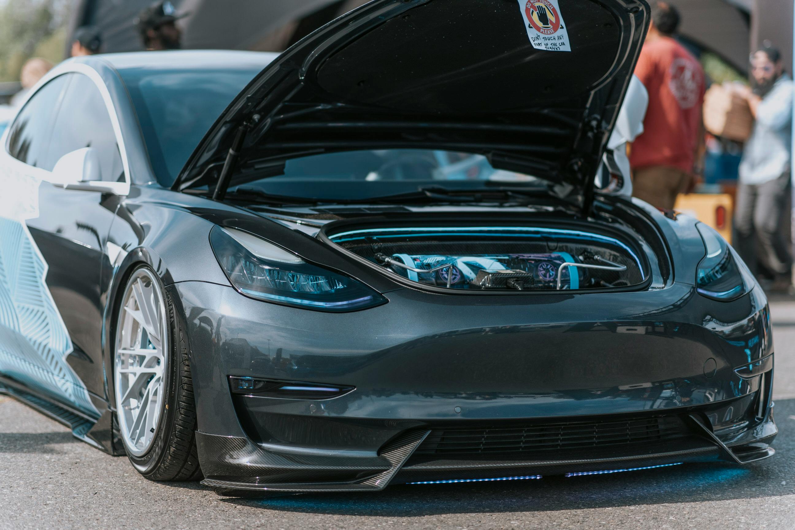 Sleek Electric Car at Auto Show Display · Free Stock Photo