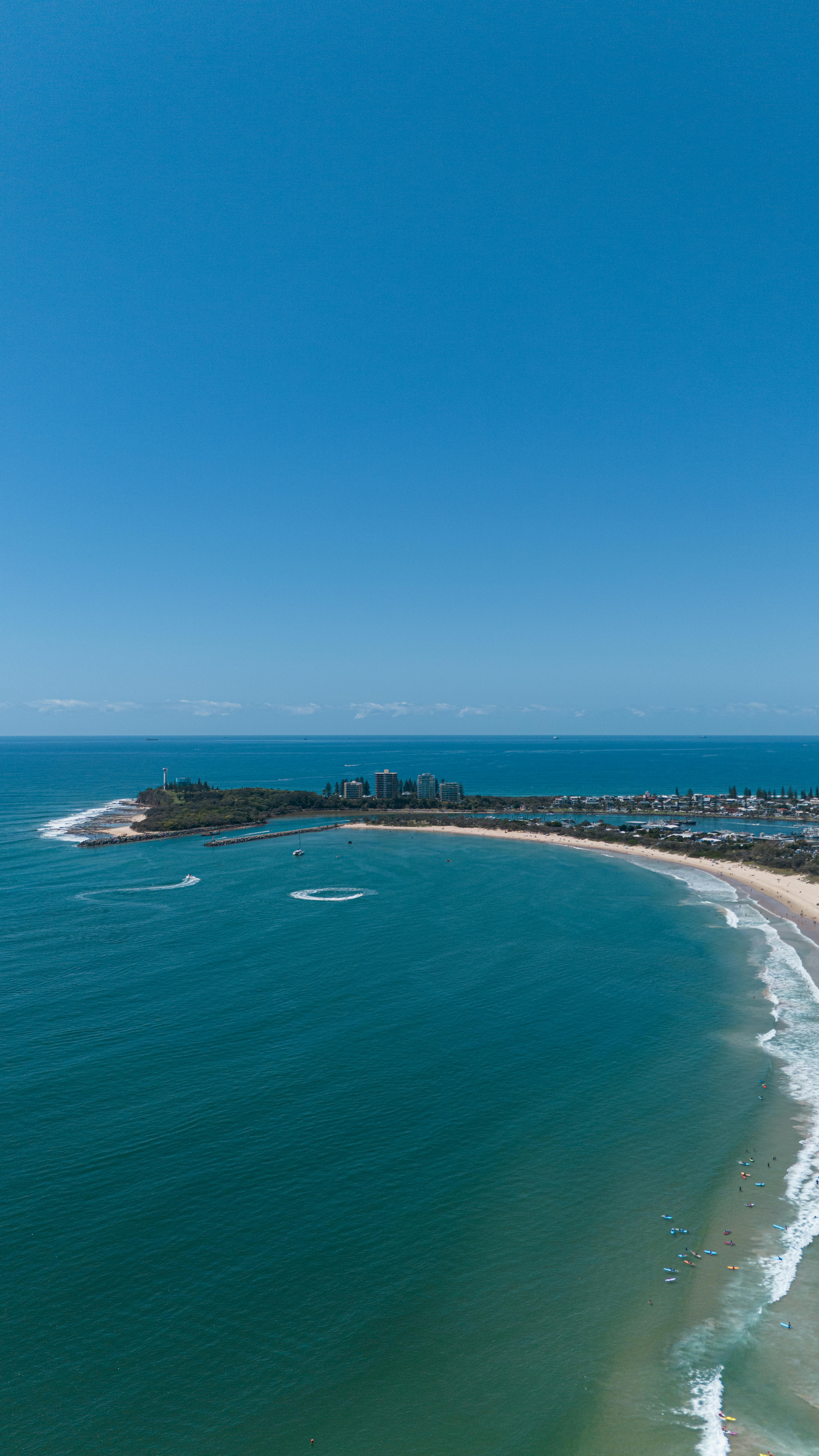 Aerial View of Mooloolaba Beach, Queensland · Free Stock Photo