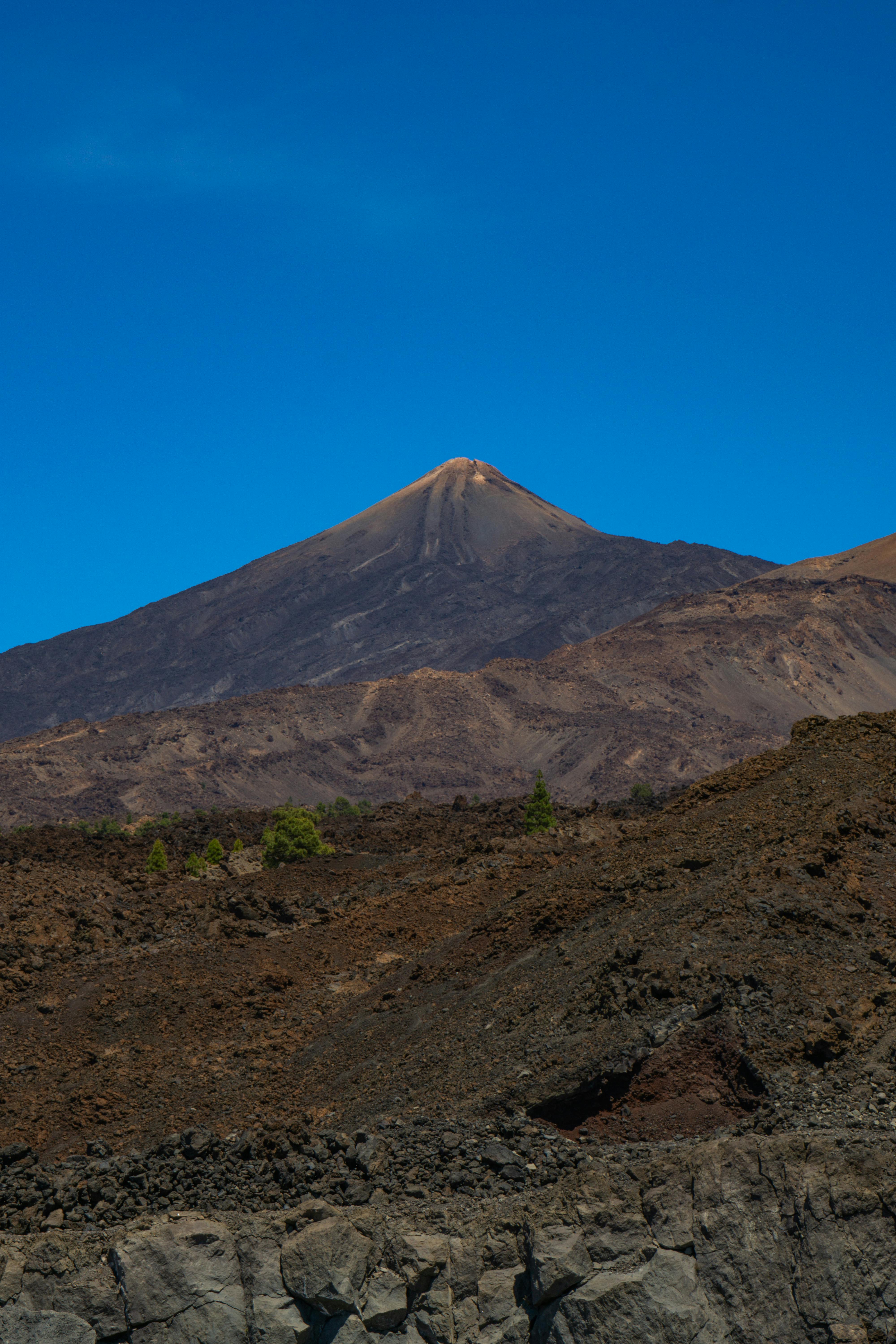 Magnificent Mount Teide Under Clear Blue Sky · Free Stock Photo