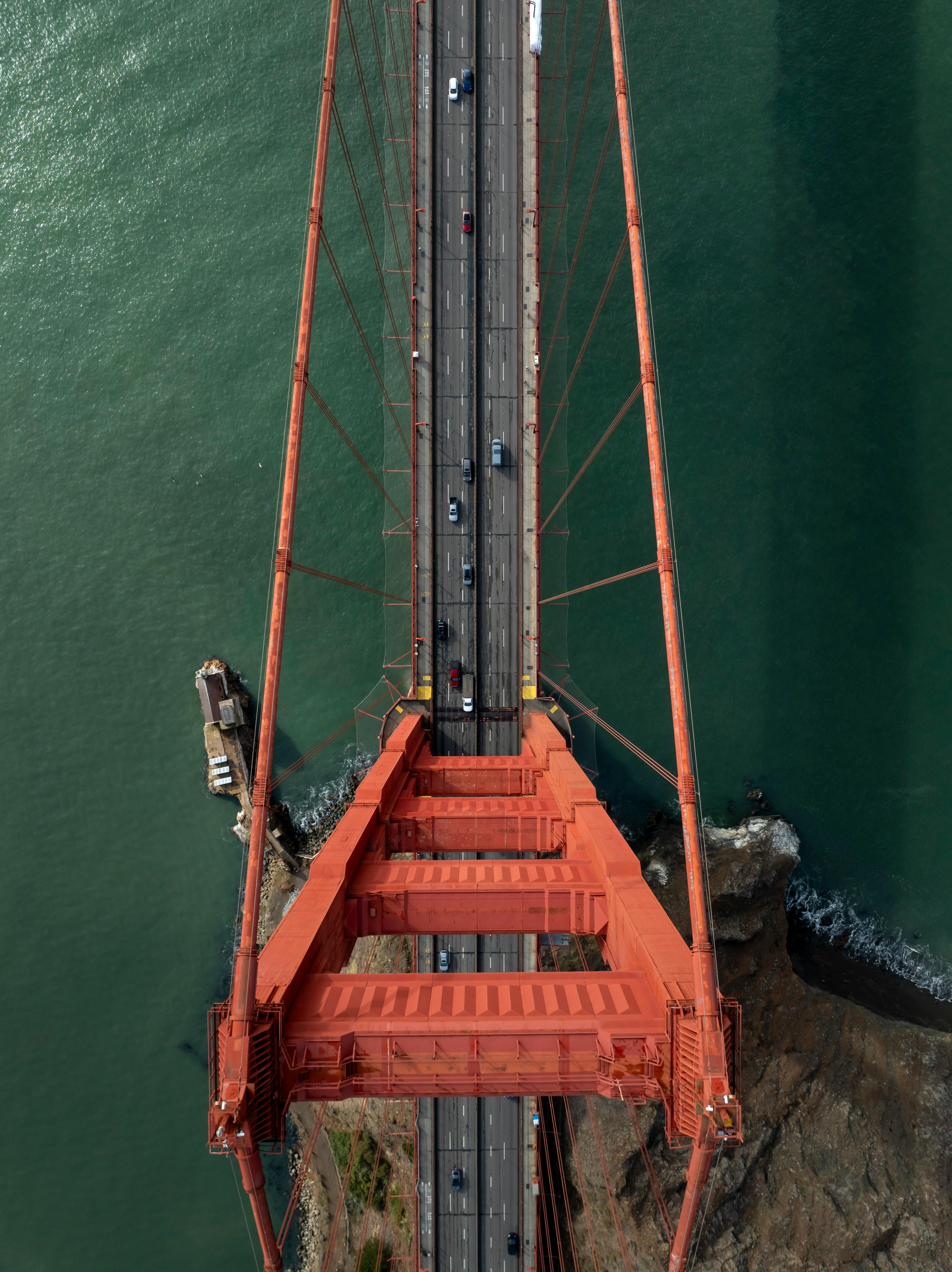 Aerial View of Golden Gate Bridge · Free Stock Photo