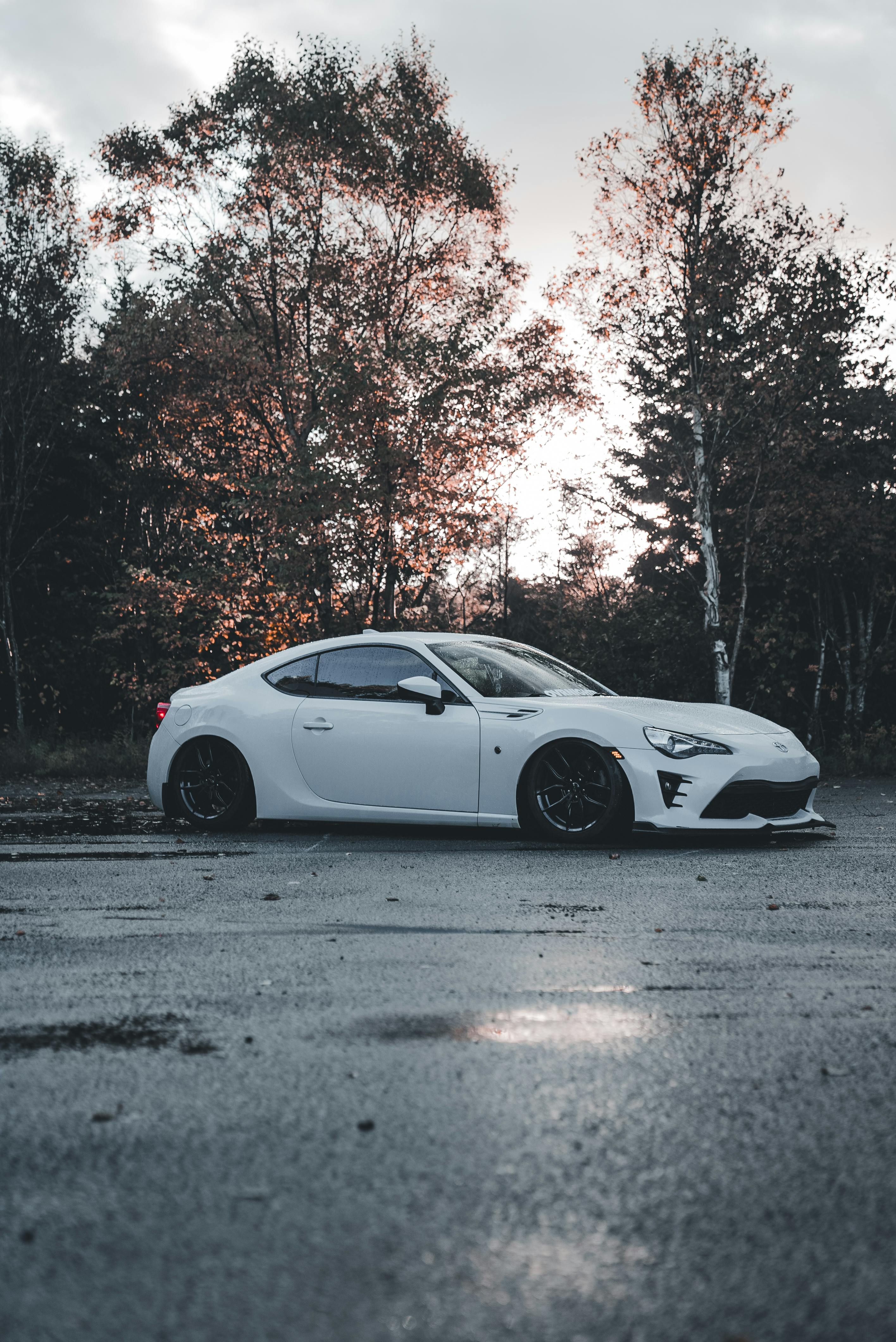 Photo of White Car at the Street · Free Stock Photo