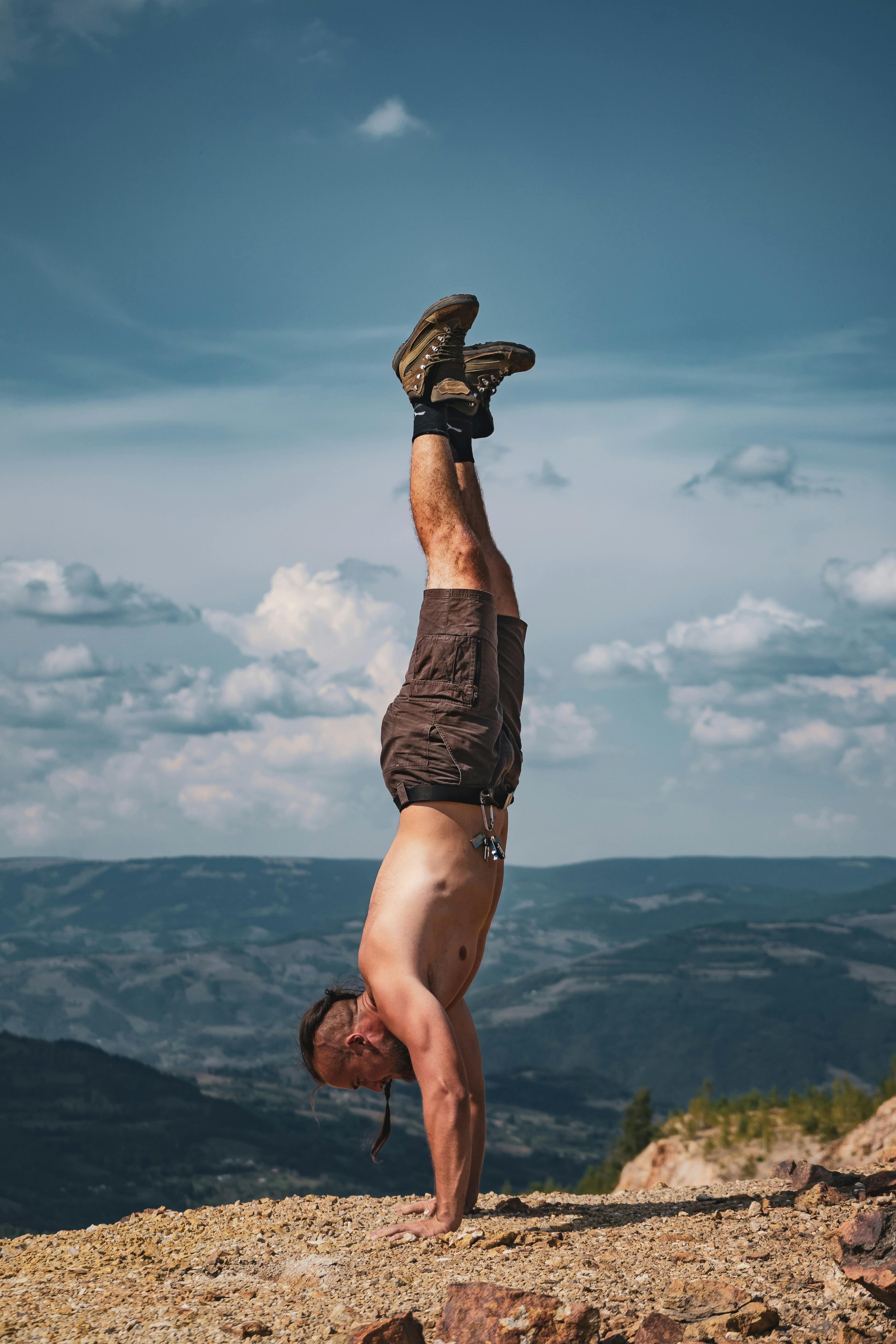 Man Raising His Right Arm · Free Stock Photo