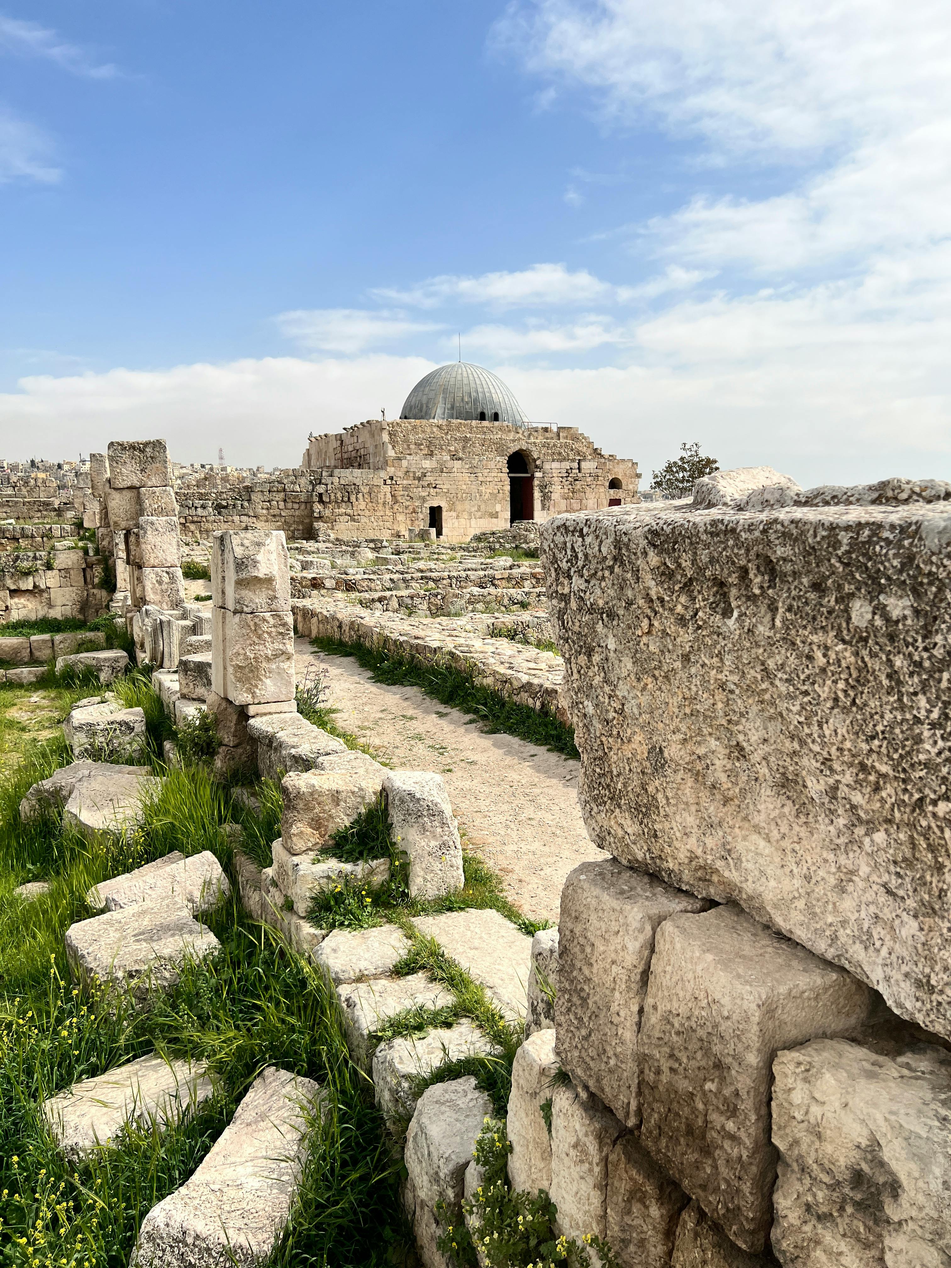 Ancient Roman Temple Ruins in Amman, Jordan · Free Stock Photo