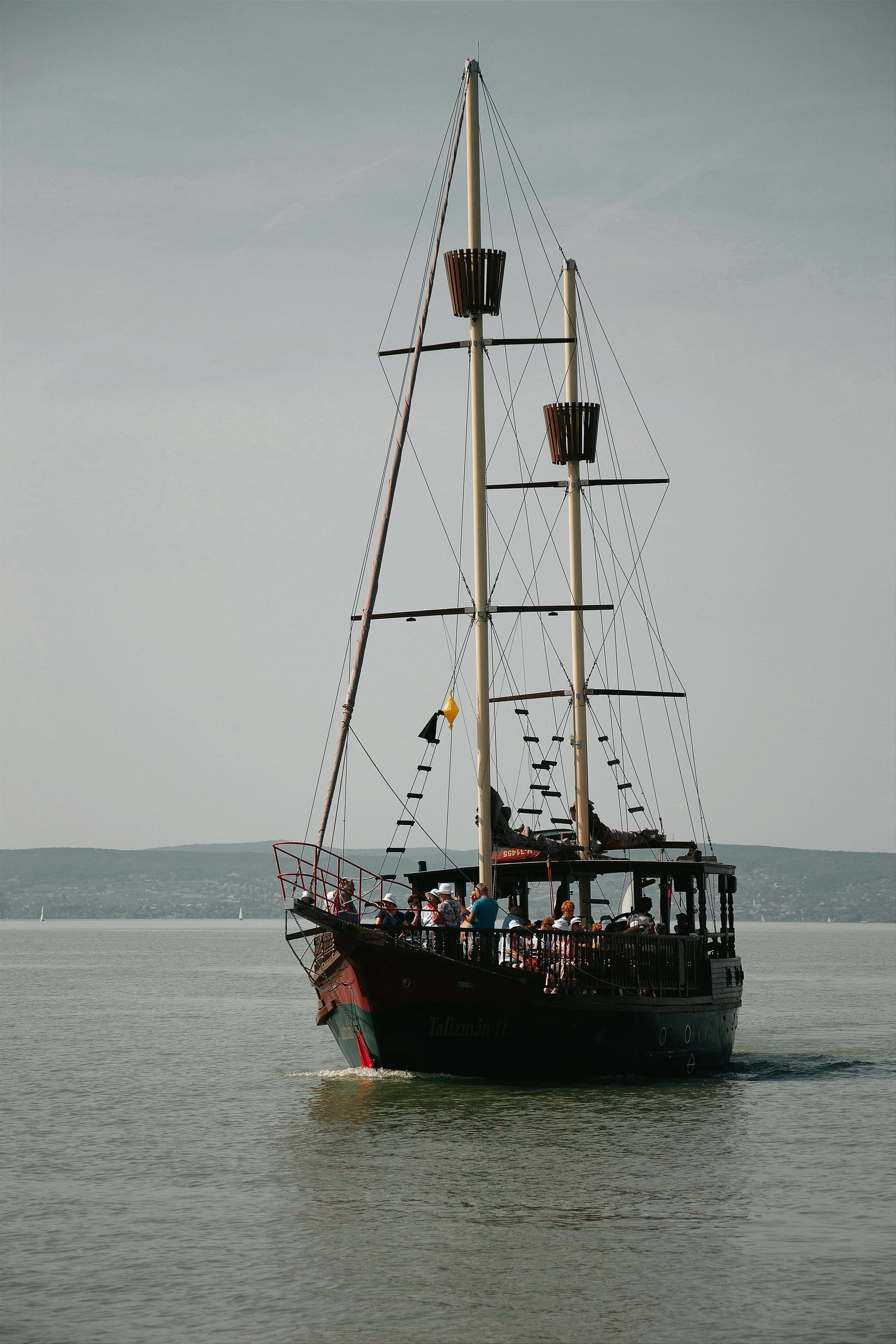 Old Wooden Ship on Tranquil Lake in Hungary · Free Stock Photo