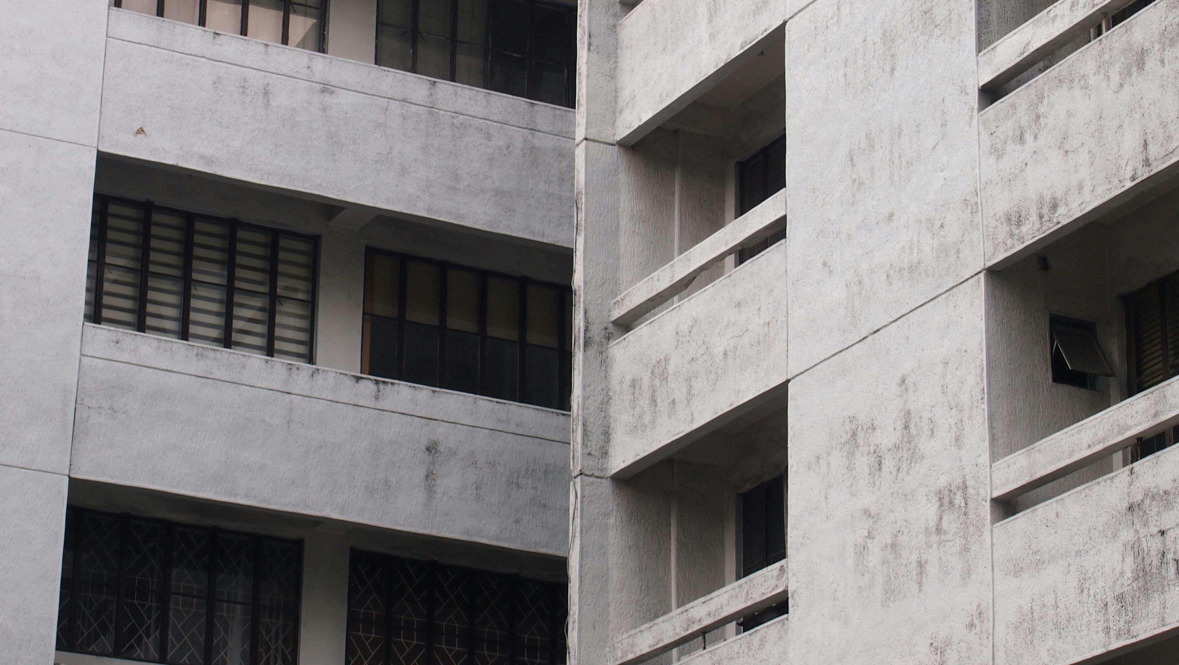 Urban Concrete Residential Building Facade · Free Stock Photo
