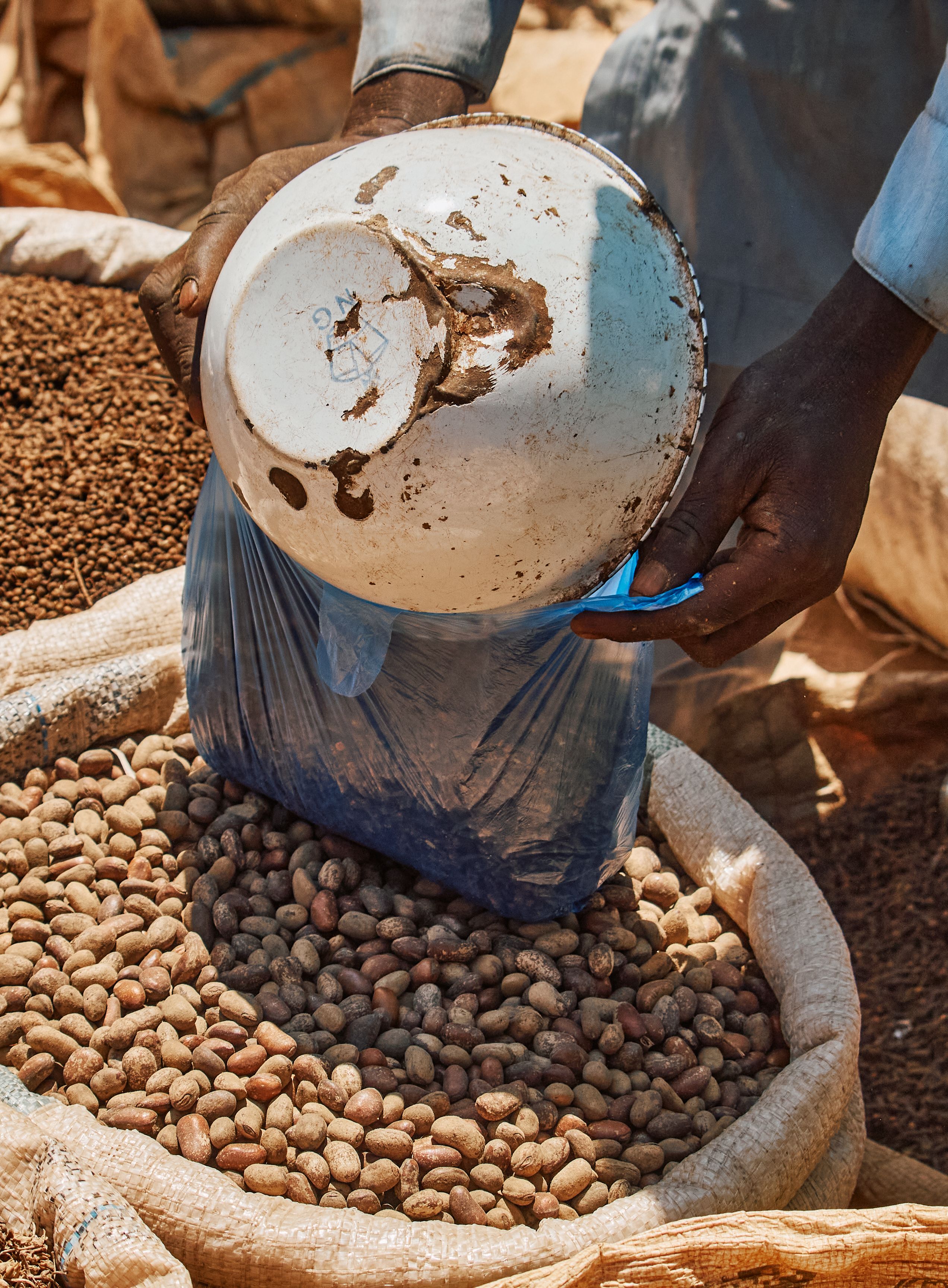 Comércio De Amendoim Orgânico No Mercado De Zaria · Foto profissional ...