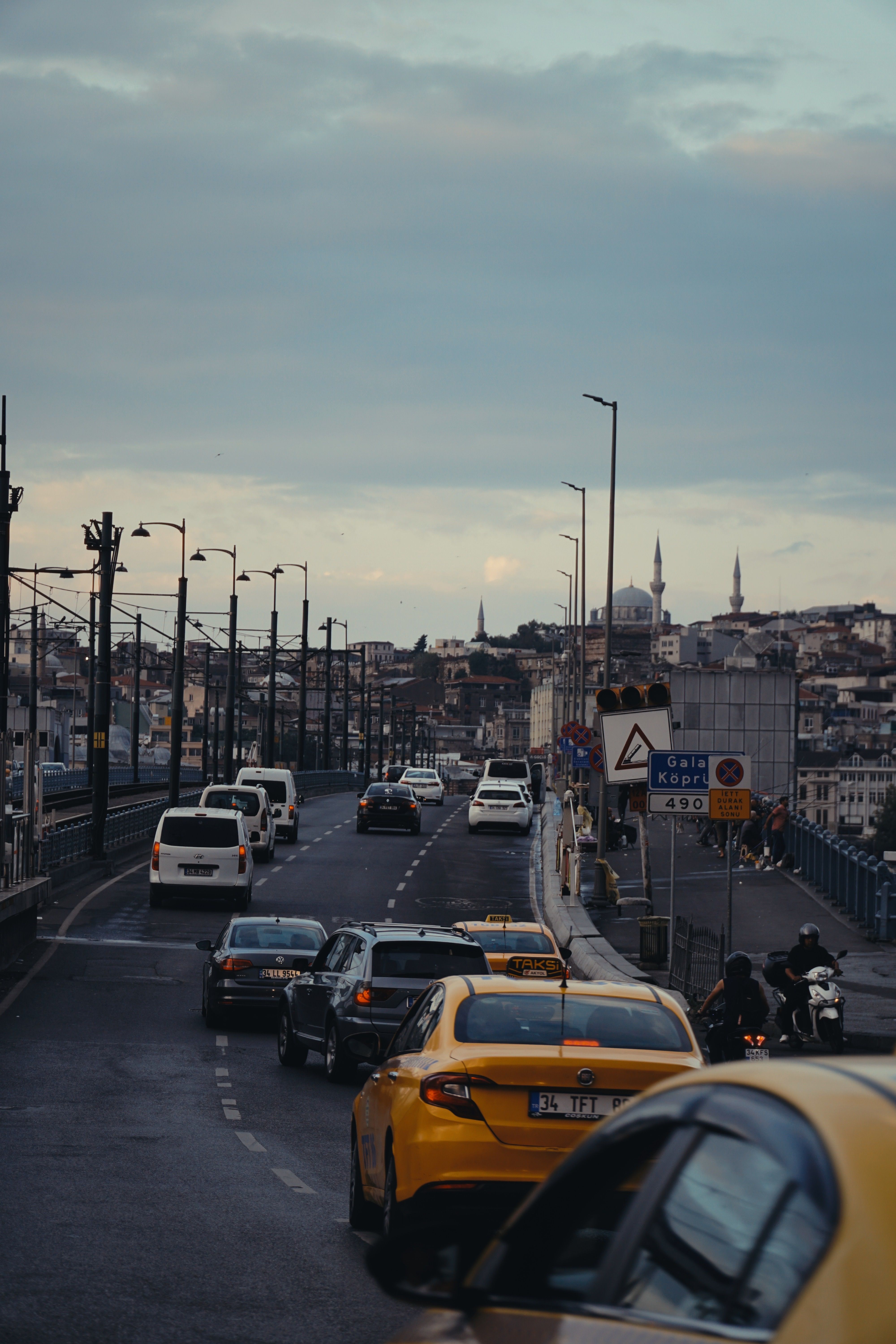 Busy Istanbul Street with Cityscape View · Free Stock Photo
