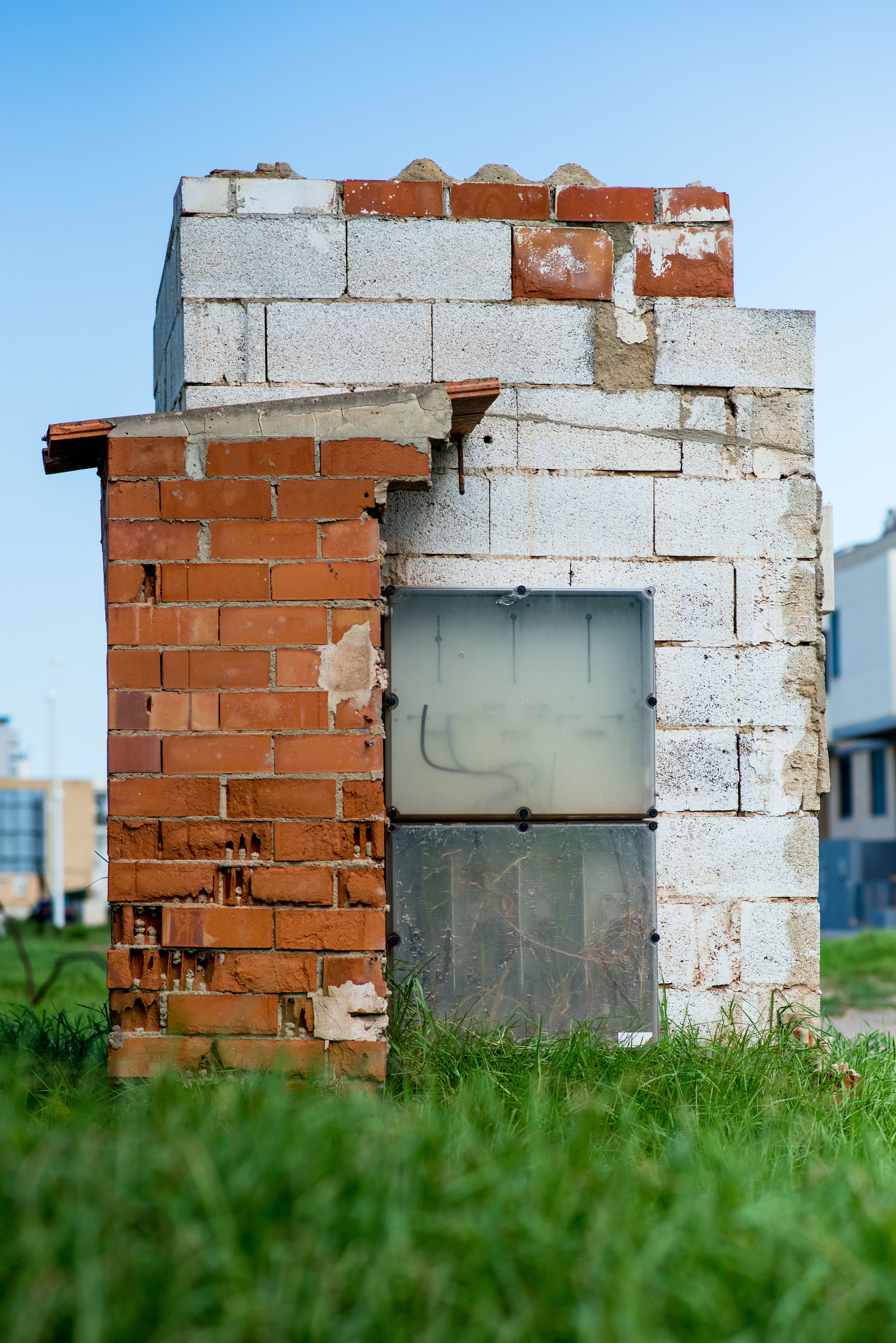 Old Brick and Concrete Structure in Field · Free Stock Photo