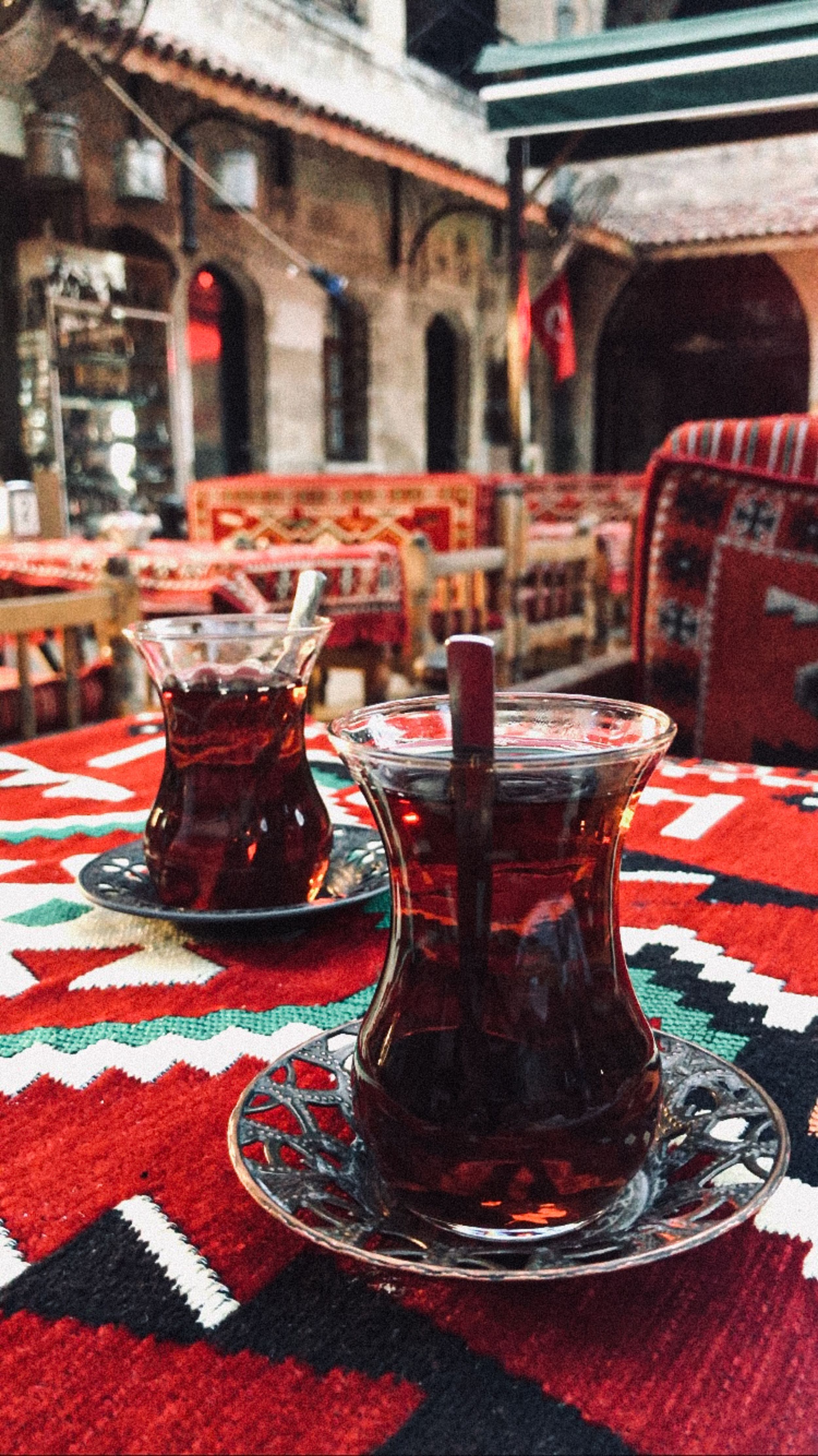 Traditional Turkish Tea in Authentic Setting · Free Stock Photo