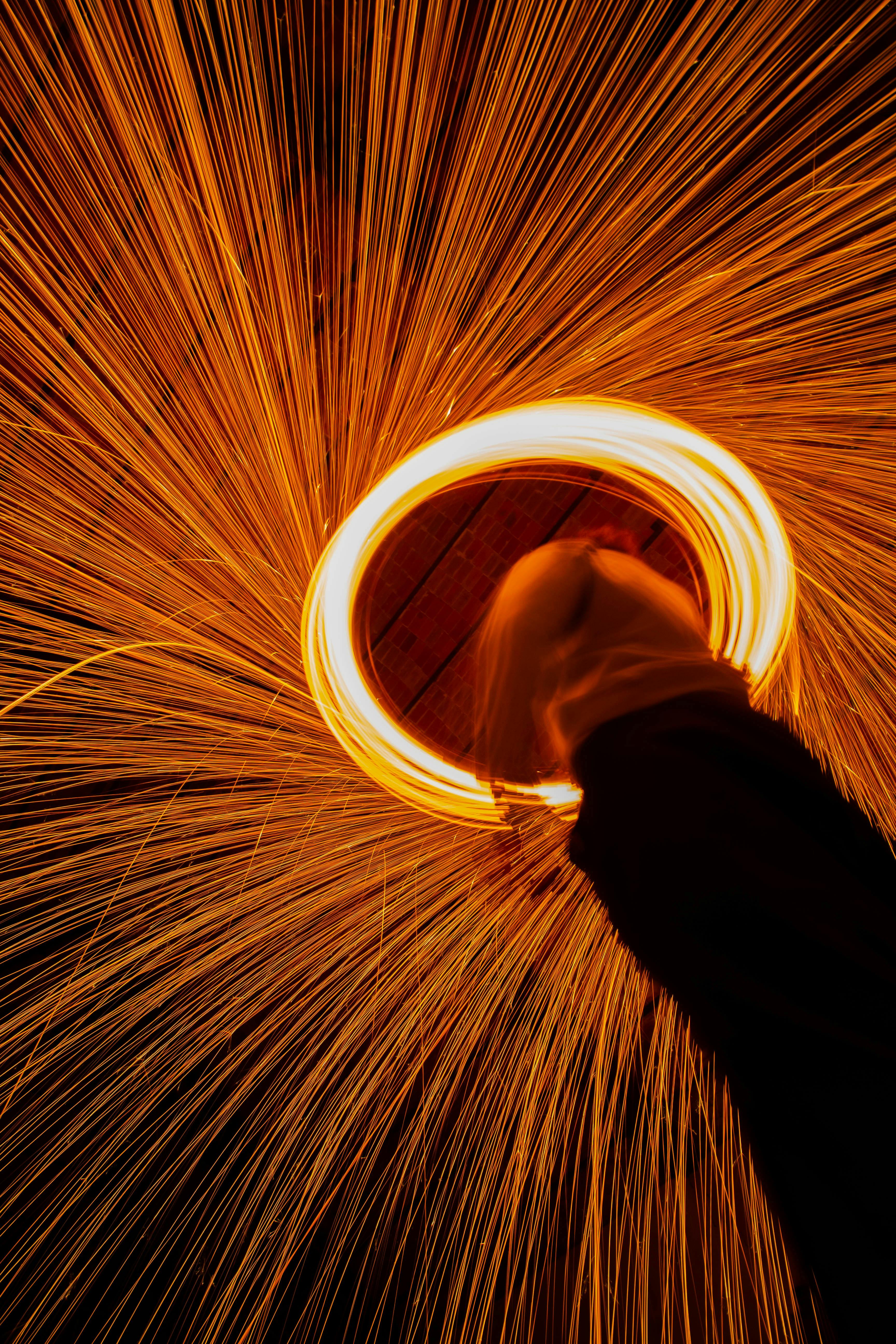 Stunning Long Exposure Light Painting Effect · Free Stock Photo