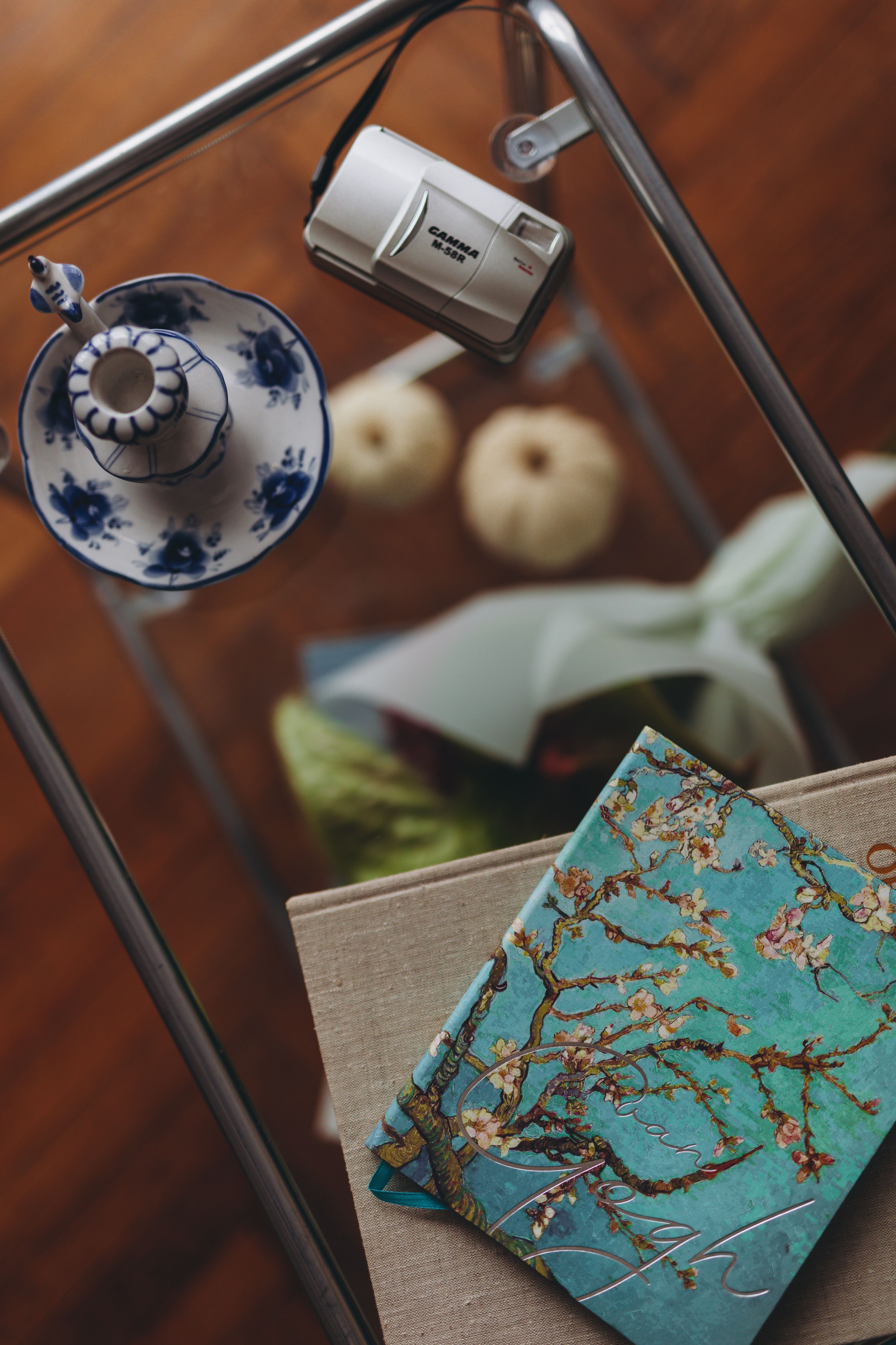 Artistic Flat Lay of Decorative Objects and Book · Free Stock Photo