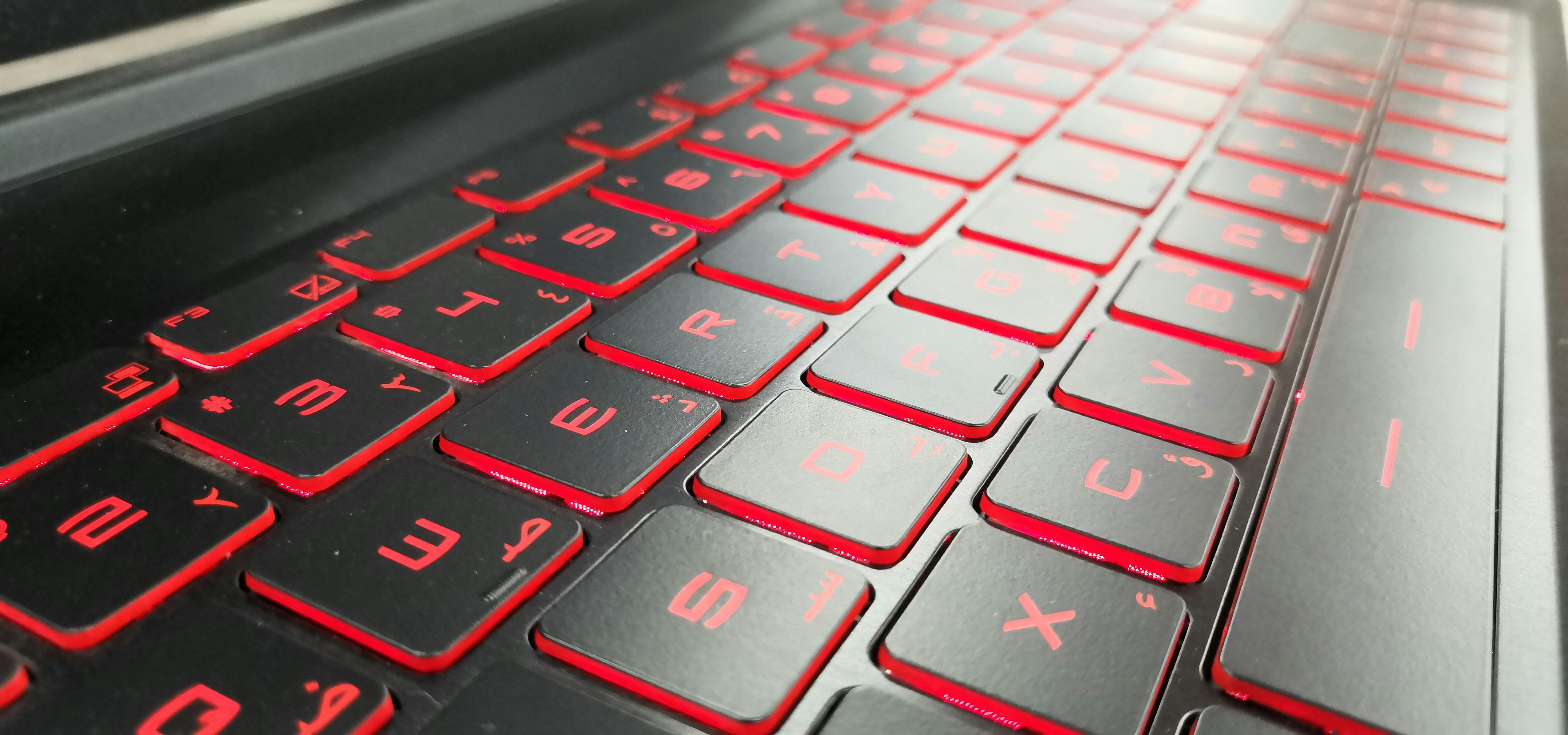 Free stock photo of colorful keyboard, gaming, gaming laptop