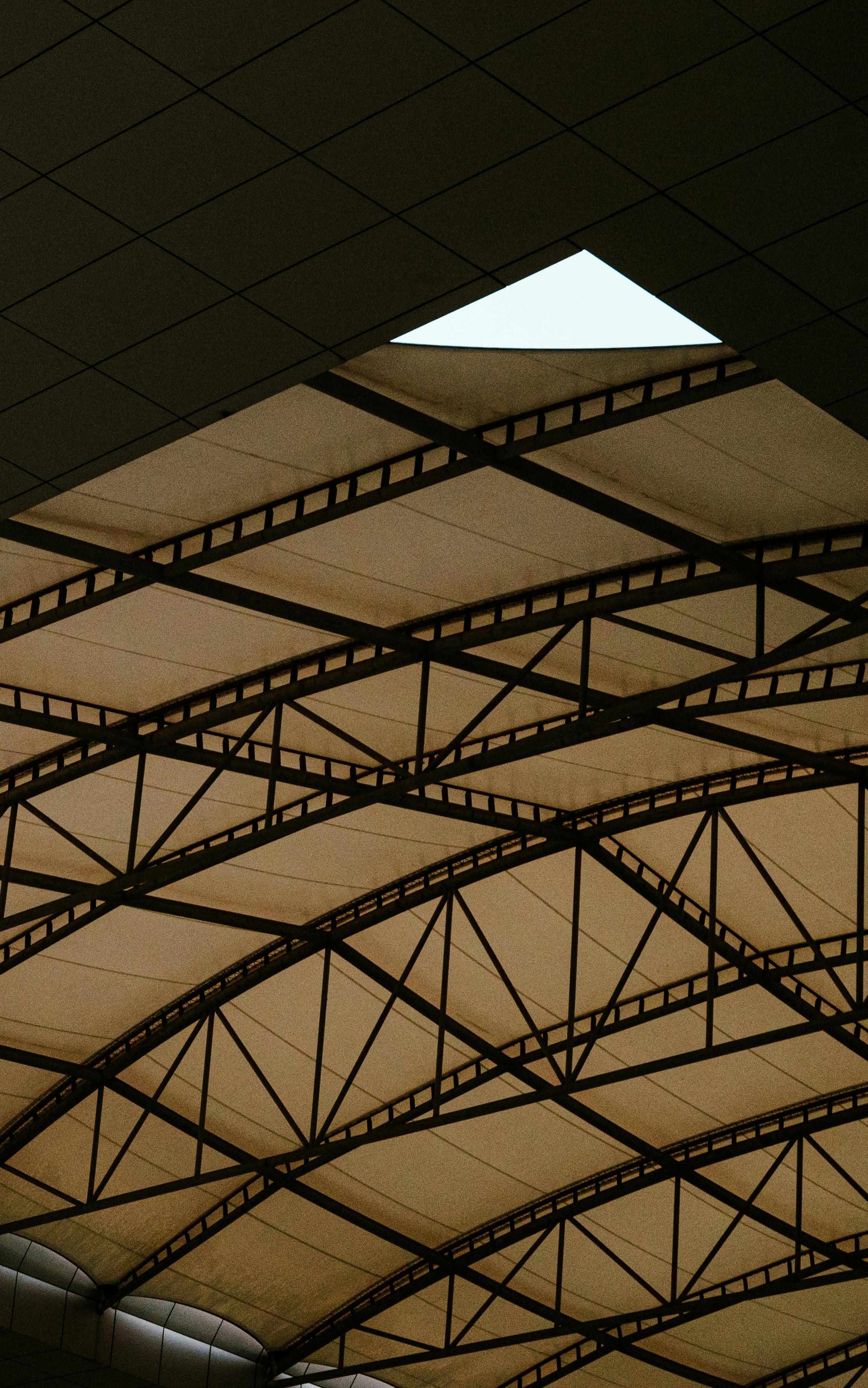 Modern Architectural Ceiling Structure · Free Stock Photo