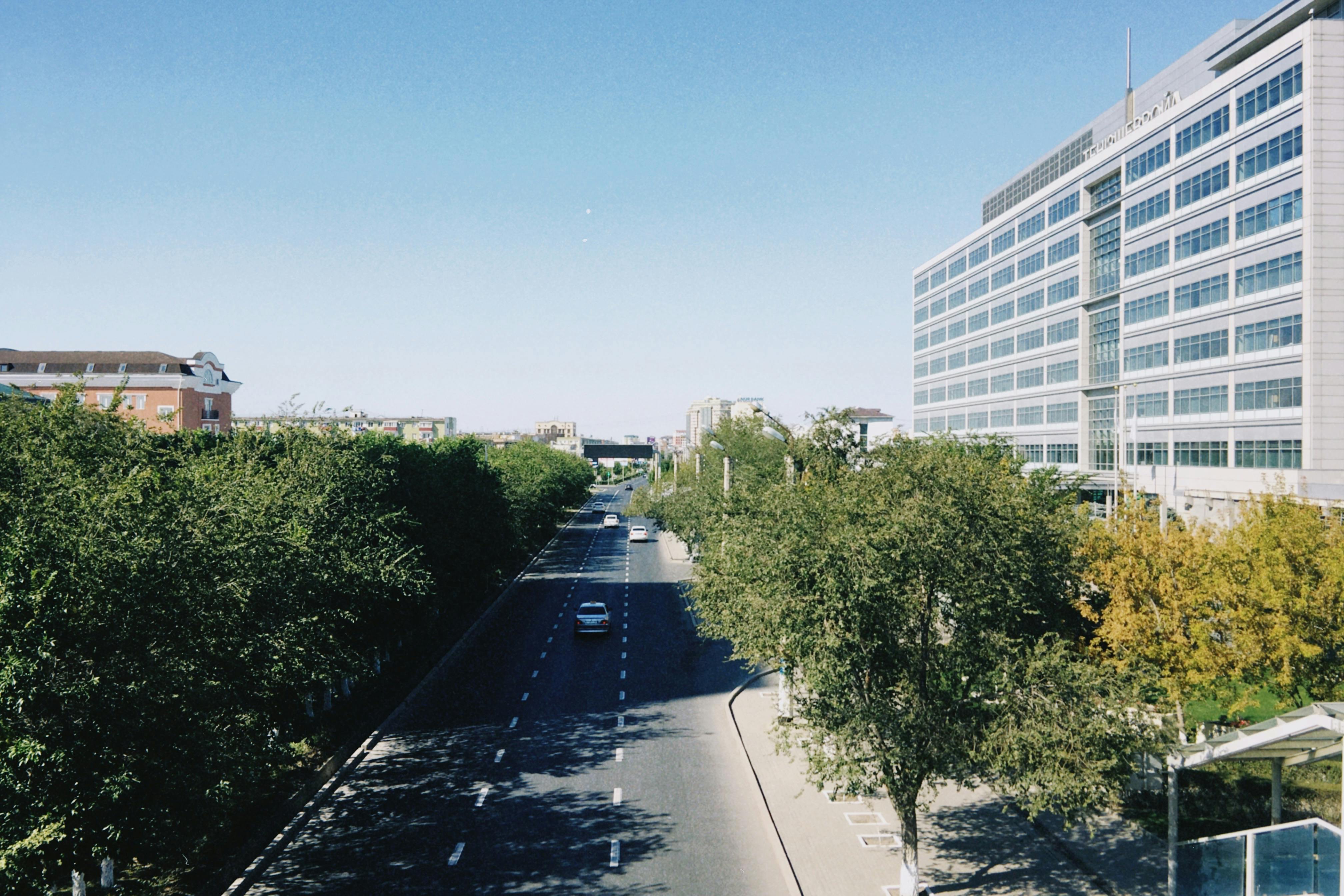 Atyrau City Street with Modern Buildings · Free Stock Photo
