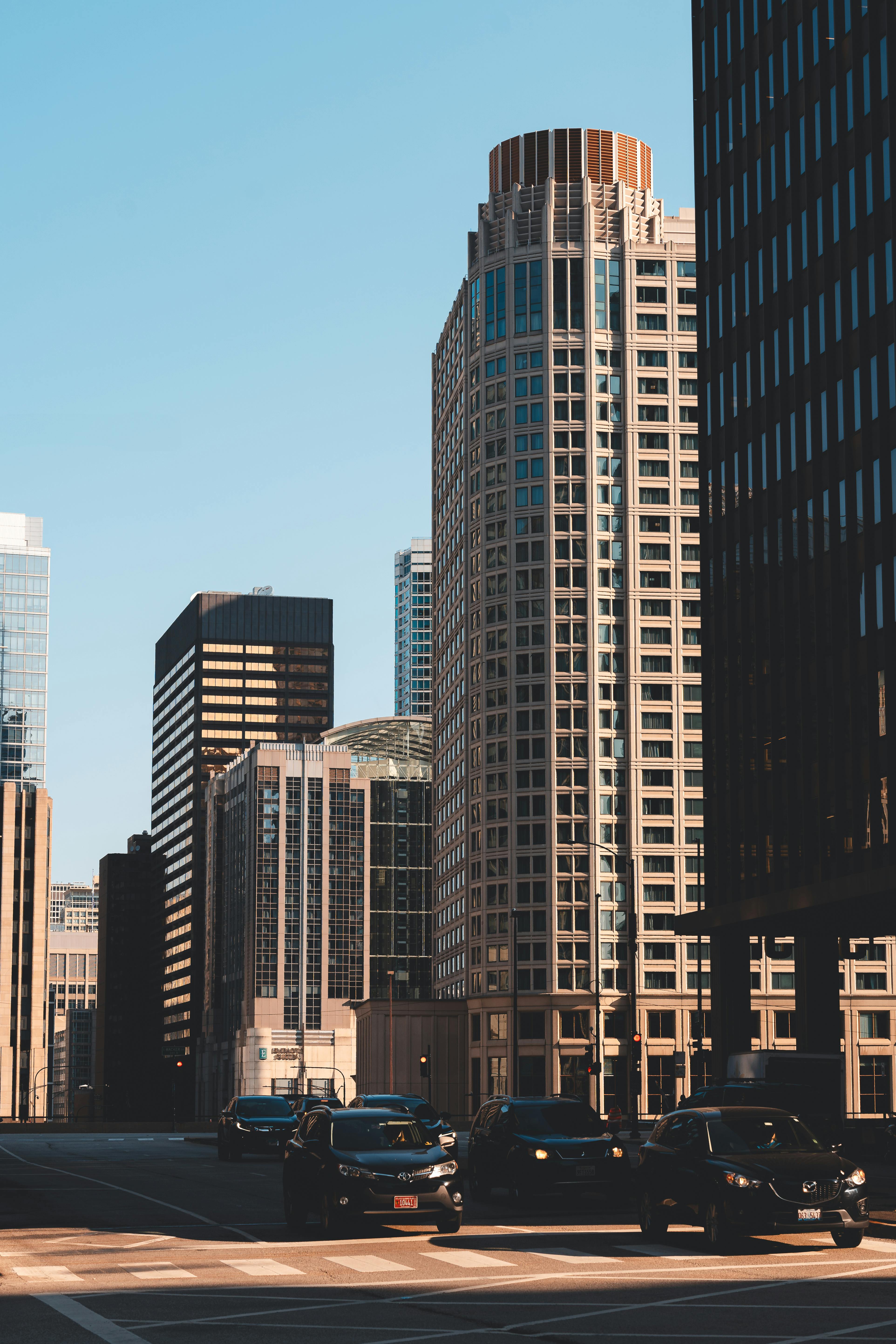 Skyscraper Street View in Urban Downtown · Free Stock Photo