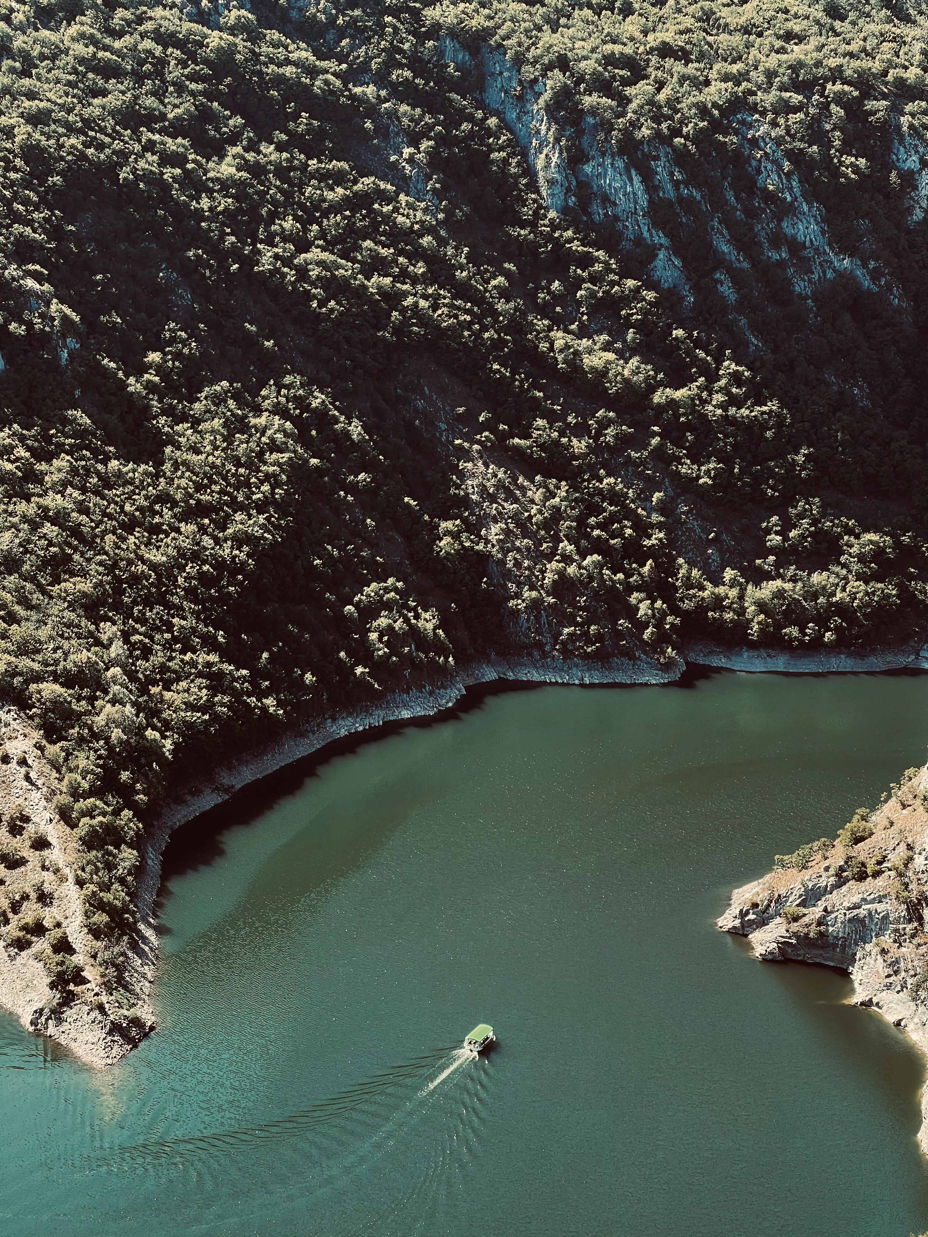 Aerial View of Uvac River Meander in Serbia · Free Stock Photo