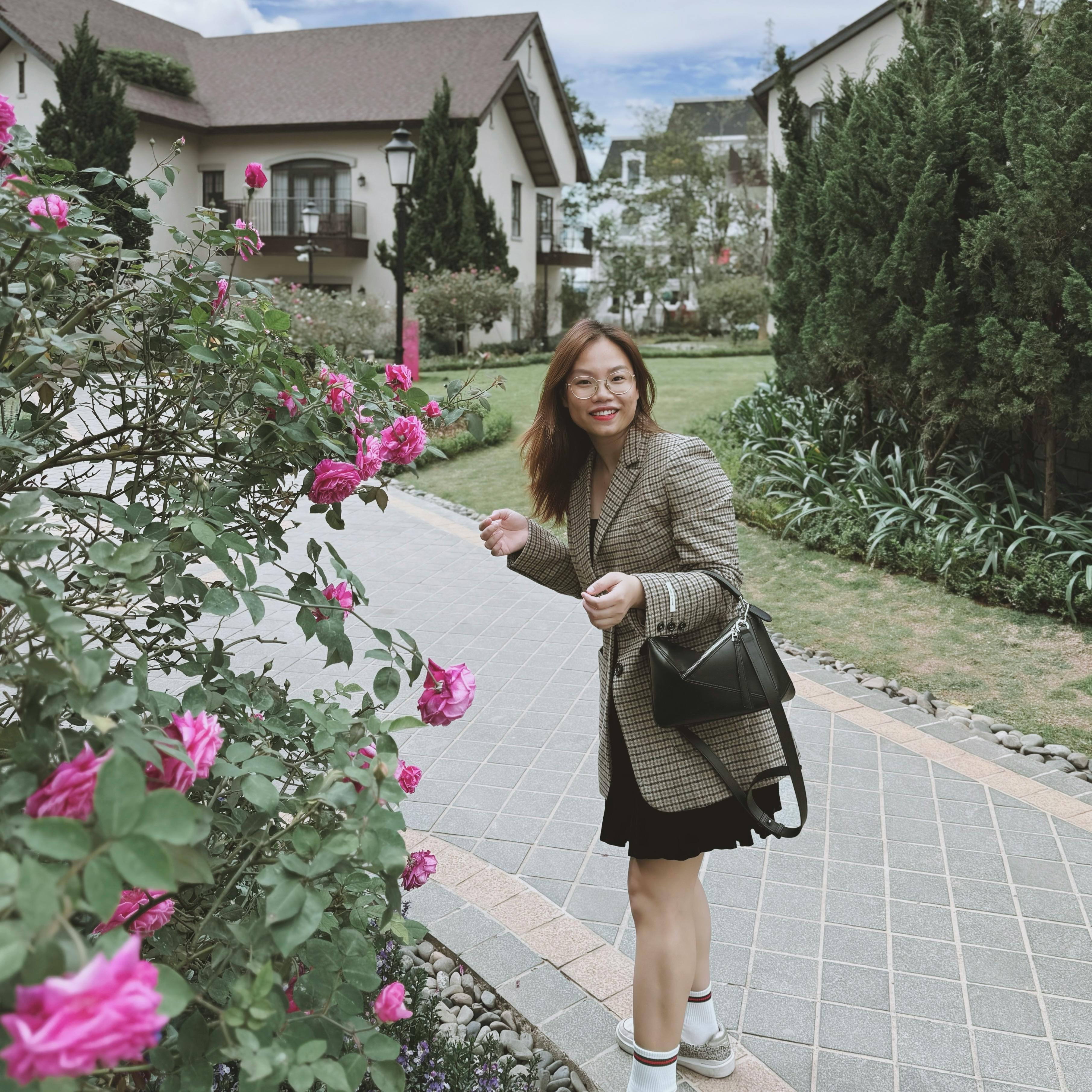Woman Enjoying Rose Garden in Dalat, Vietnam · Free Stock Photo