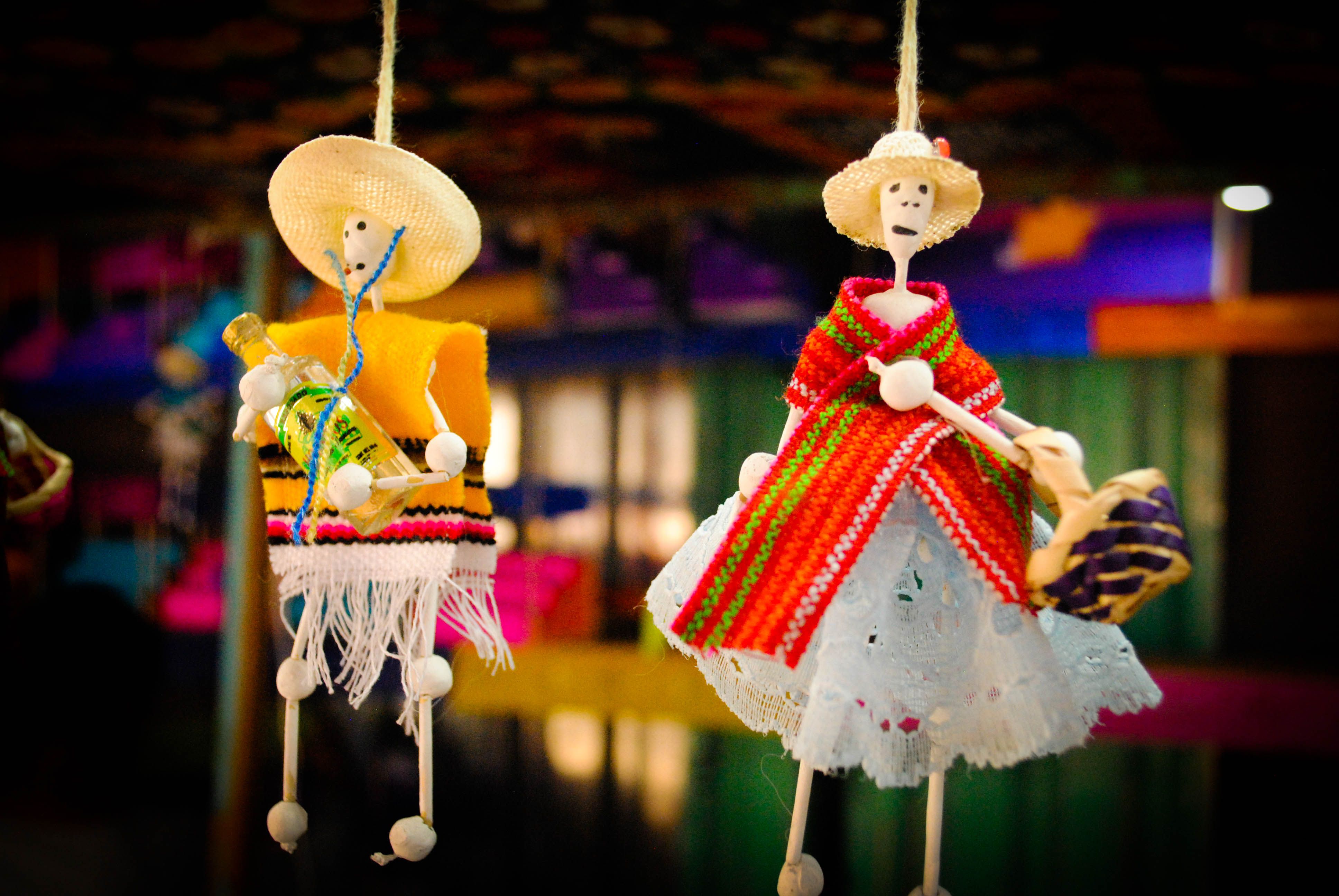 Colorful Mexican Day of the Dead Figurines · Free Stock Photo