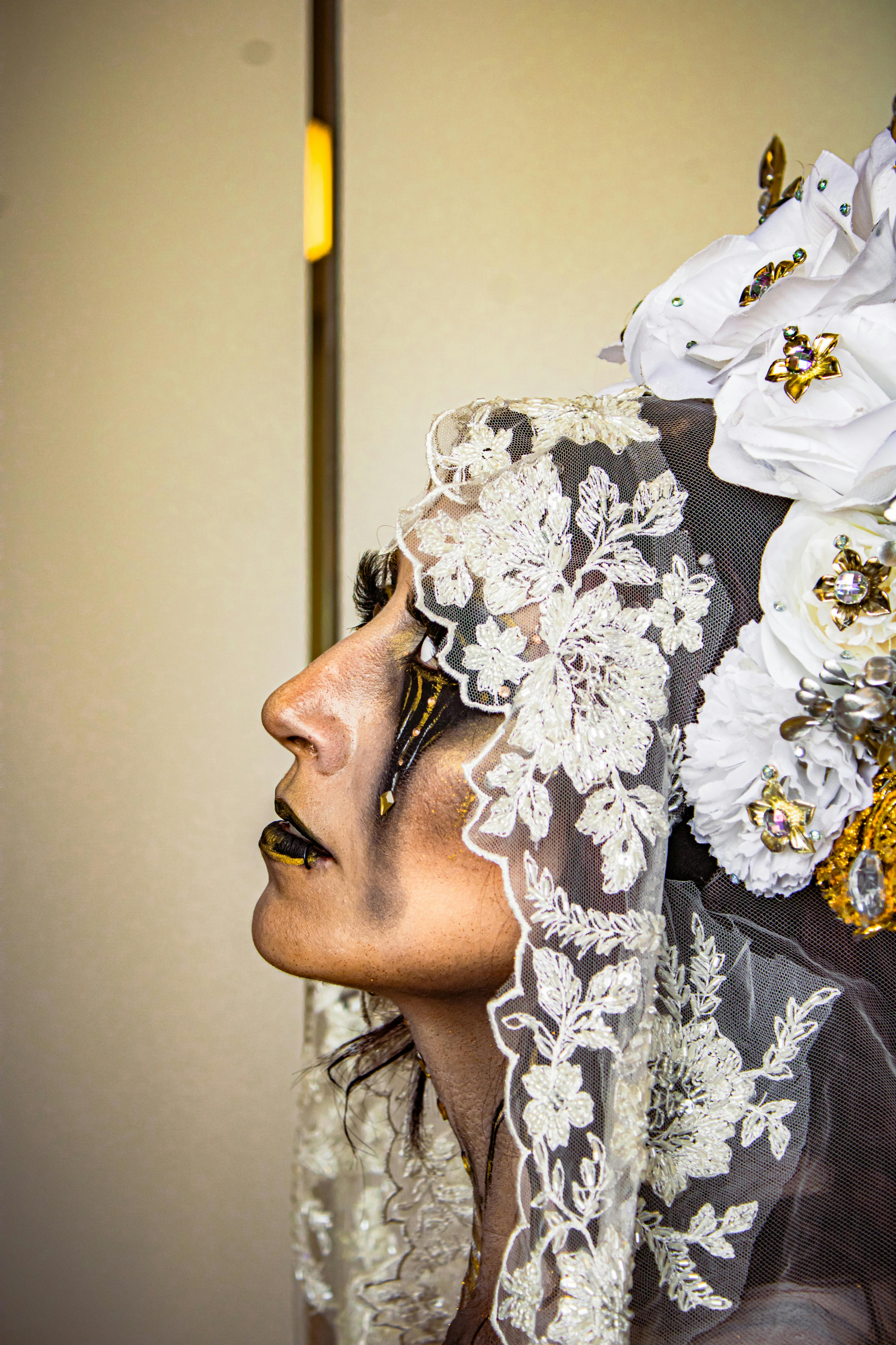 Artistic Portrait of Woman in Intricate Costume · Free Stock Photo