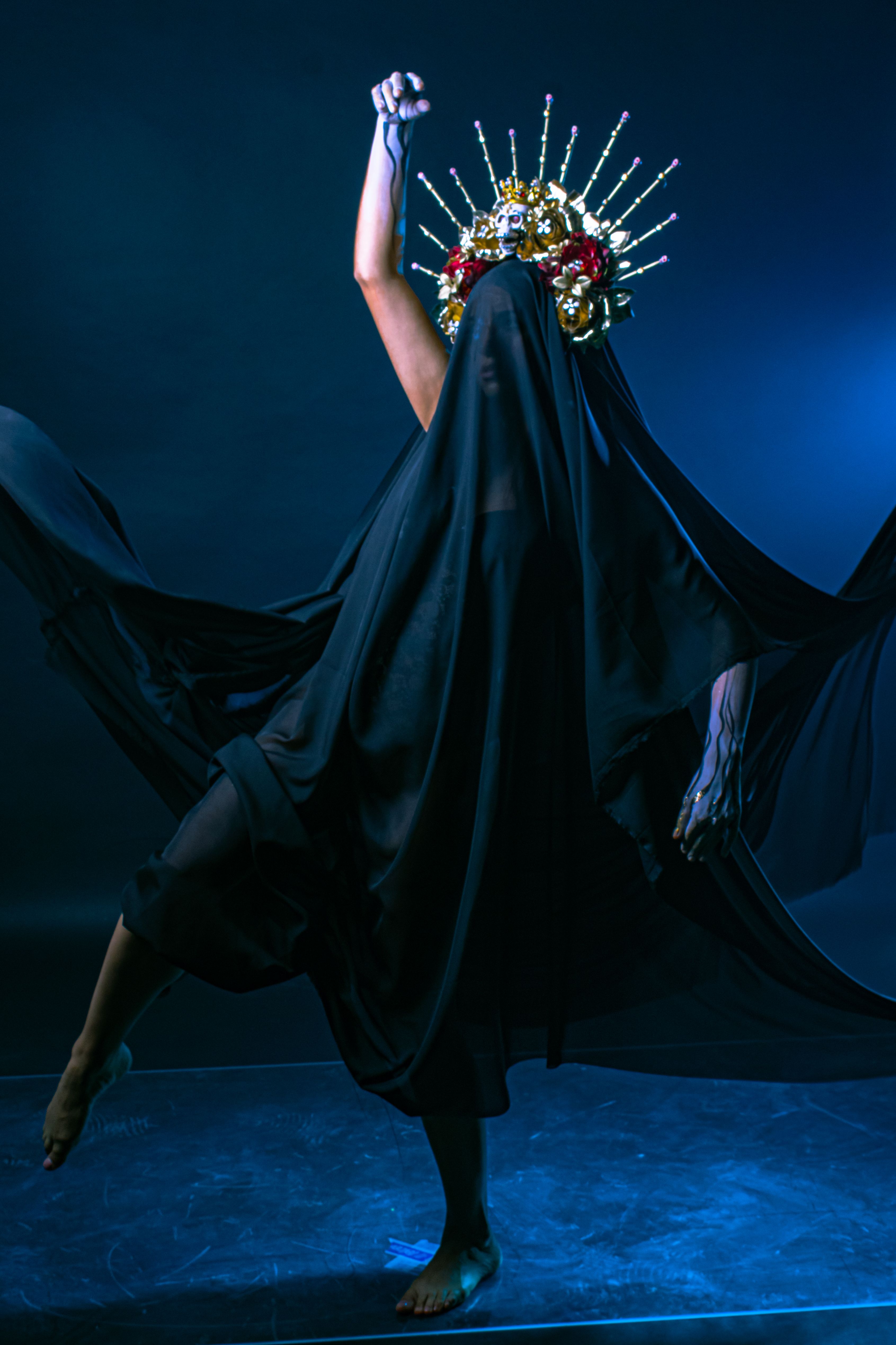 Horror Costume with Dramatic Veil and Headpiece · Free Stock Photo