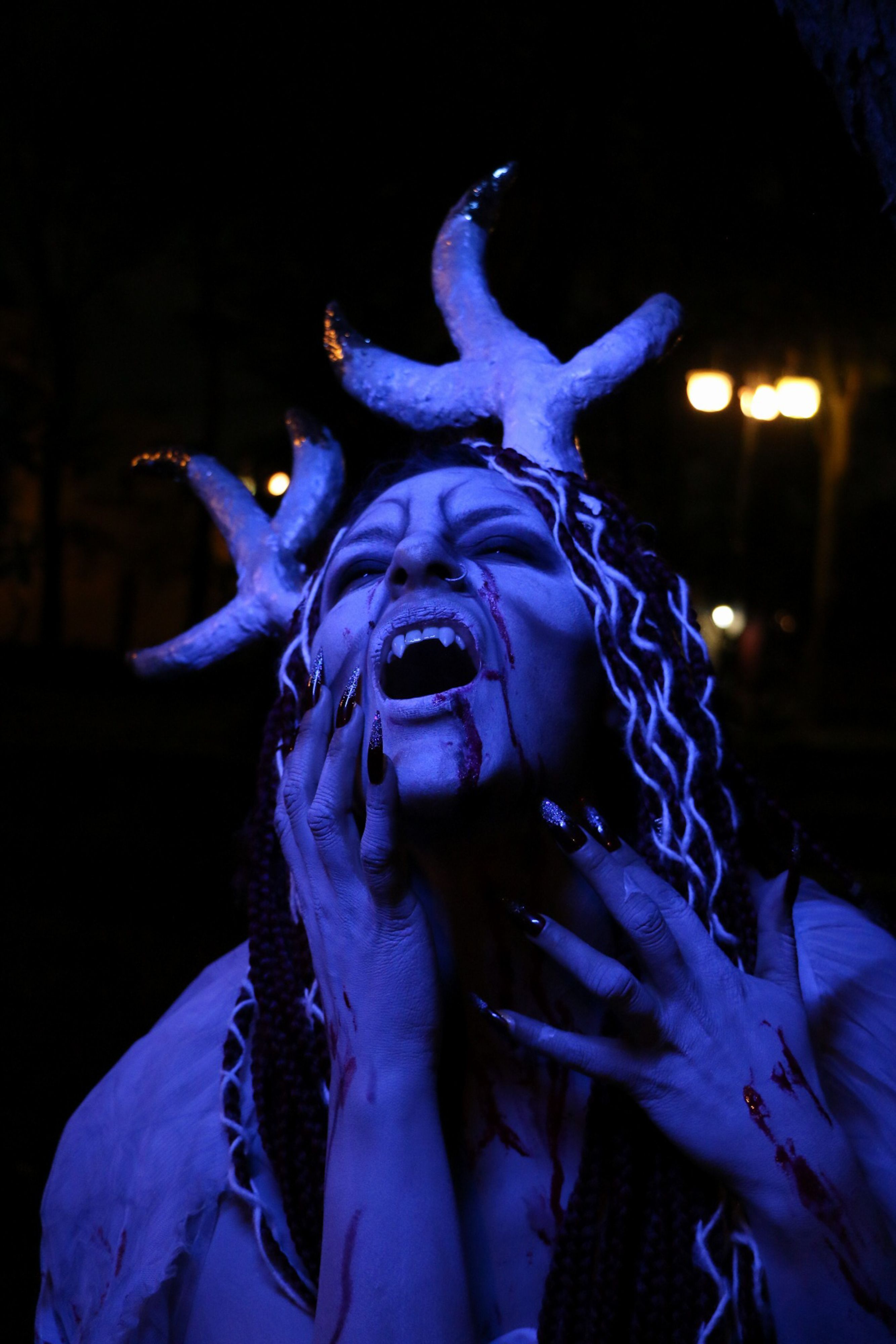 Dramatic Portrait of a Fantasy Character at Night · Free Stock Photo