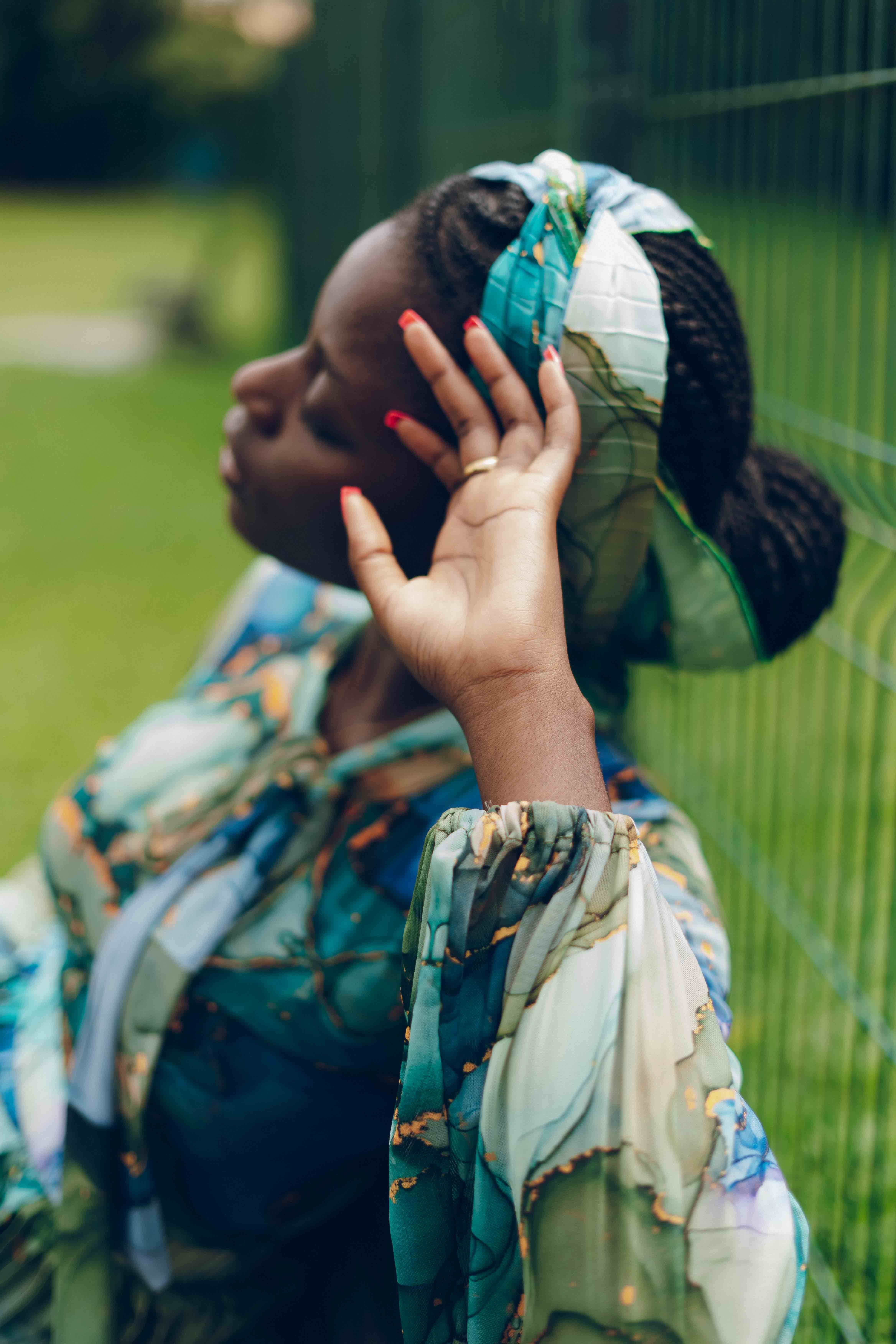 Elegant African Fashion Model Posing Outdoors · Free Stock Photo