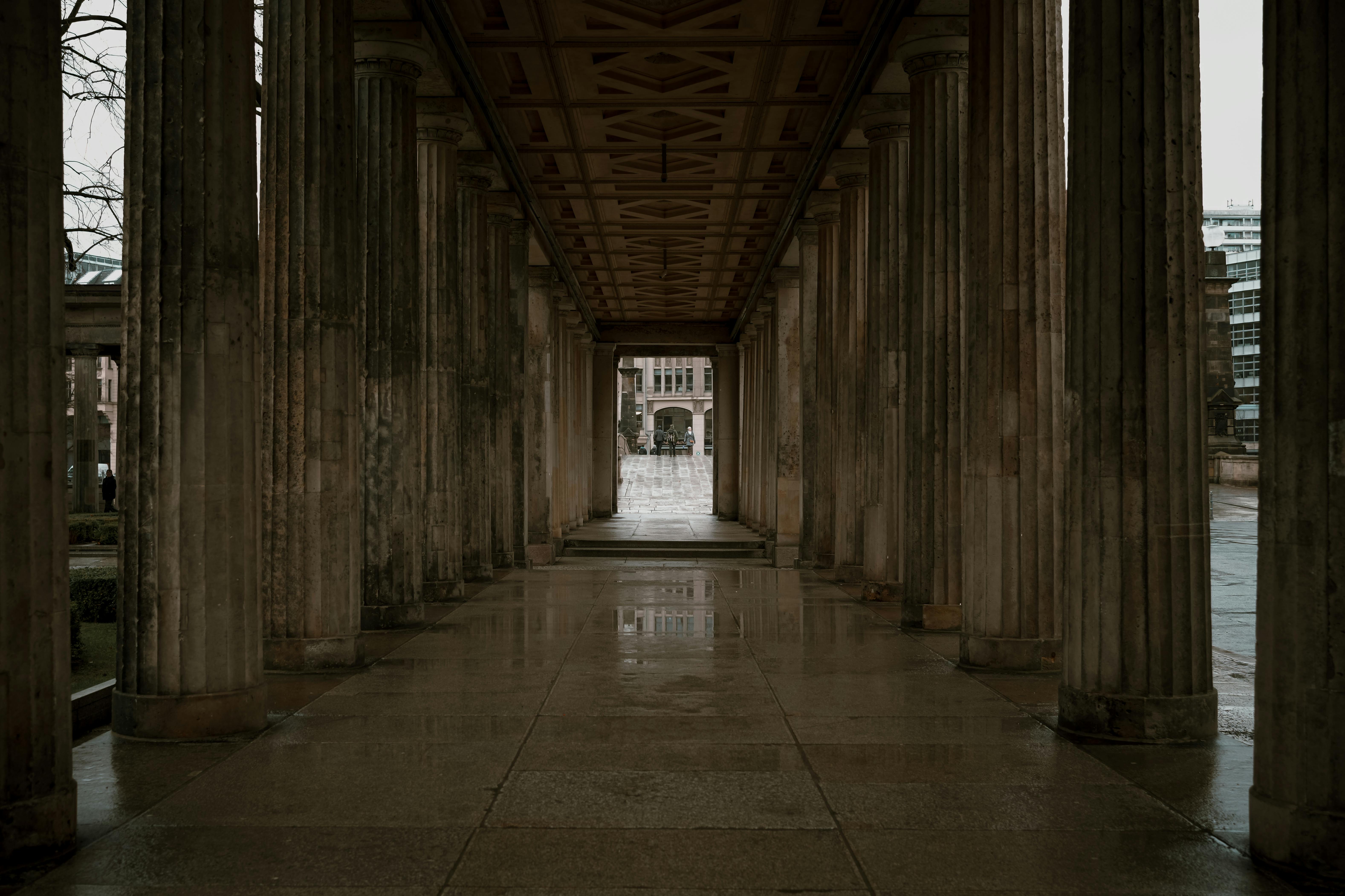Historic Berlin Architecture with Dramatic Columns · Free Stock Photo