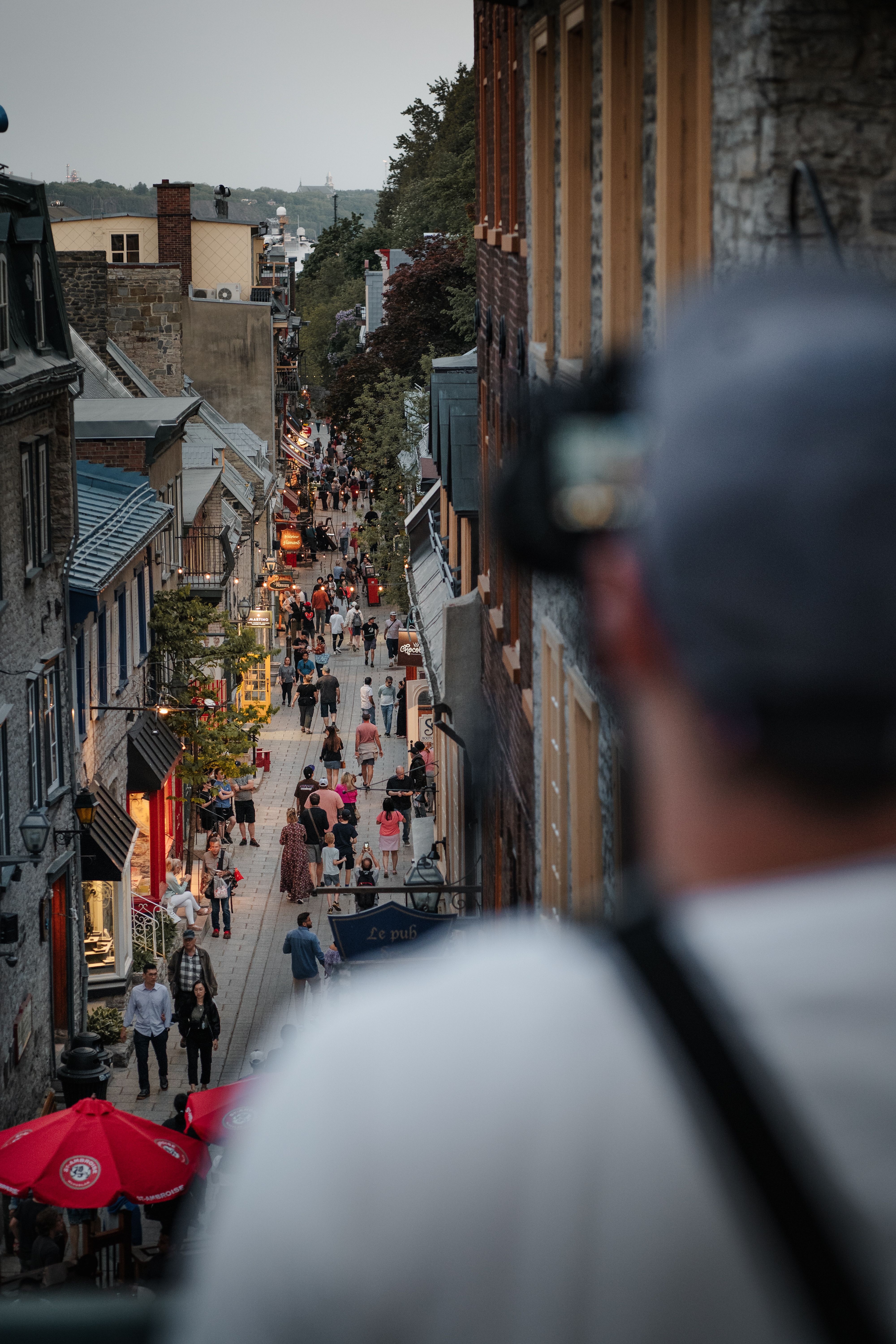 Bustling Urban Street Captured from Above · Free Stock Photo