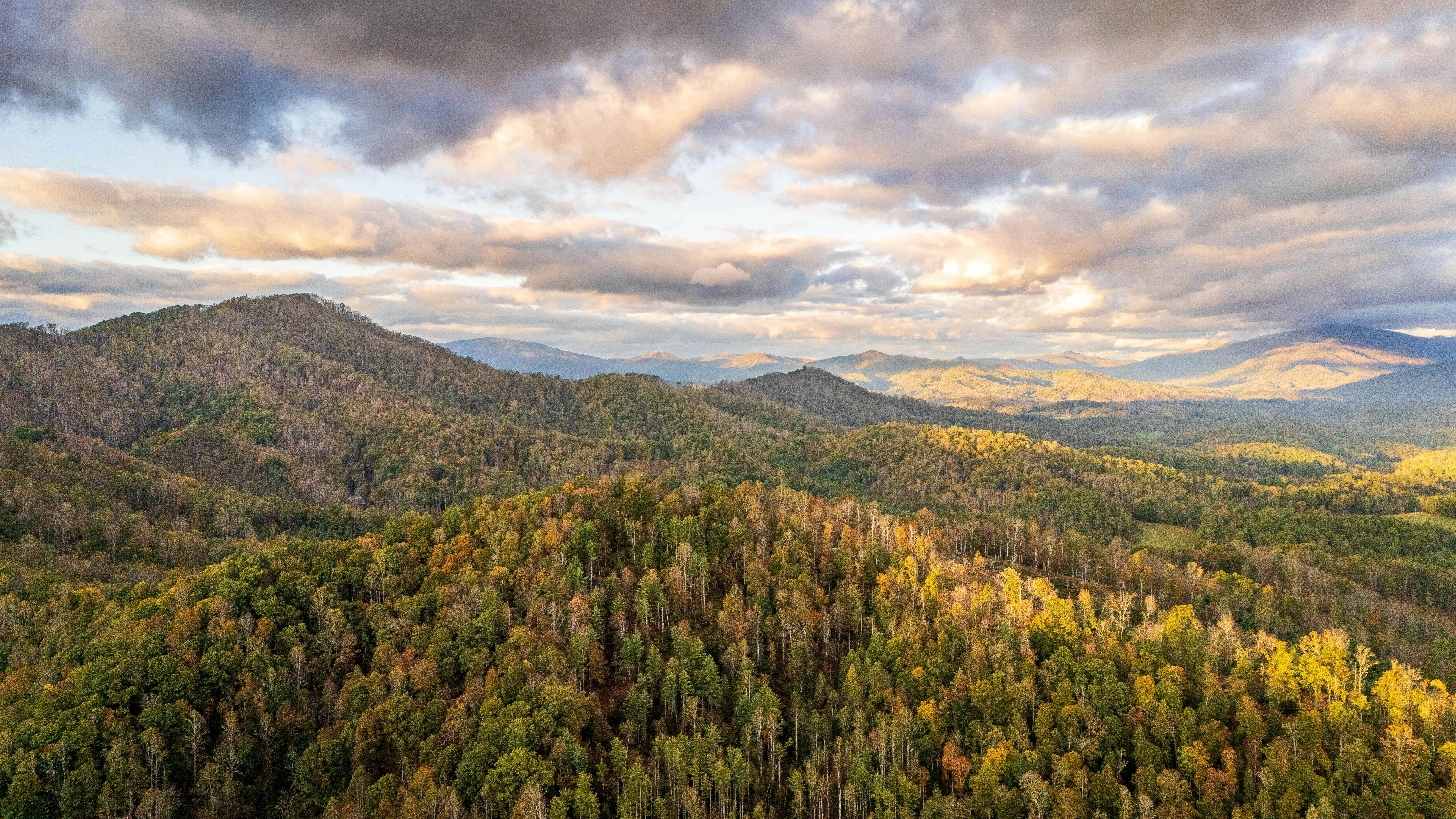 Aerial View of Appalachian Mountains in Fall · Free Stock Photo
