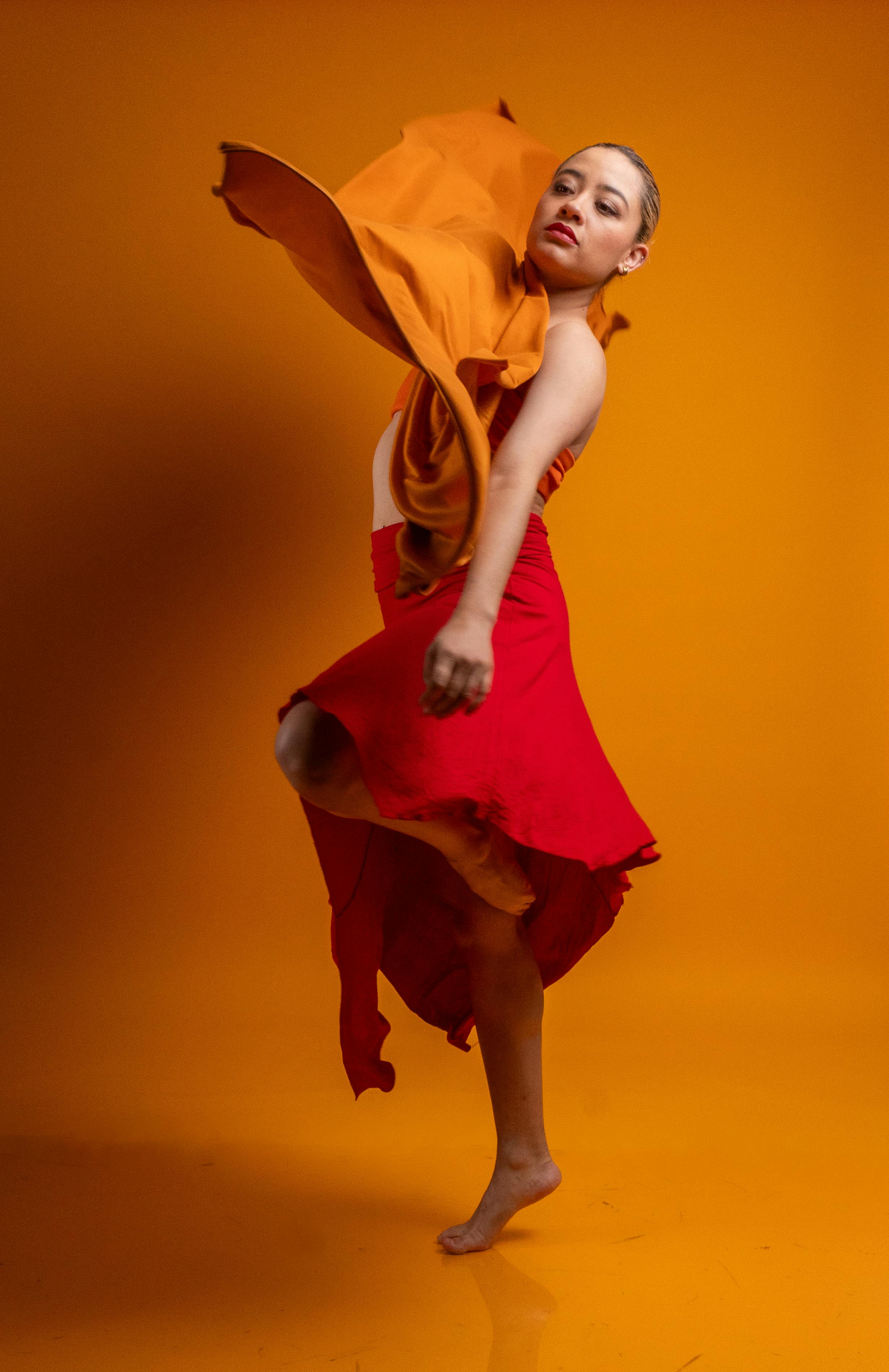 Dynamic Dance Movement with Vibrant Colors · Free Stock Photo