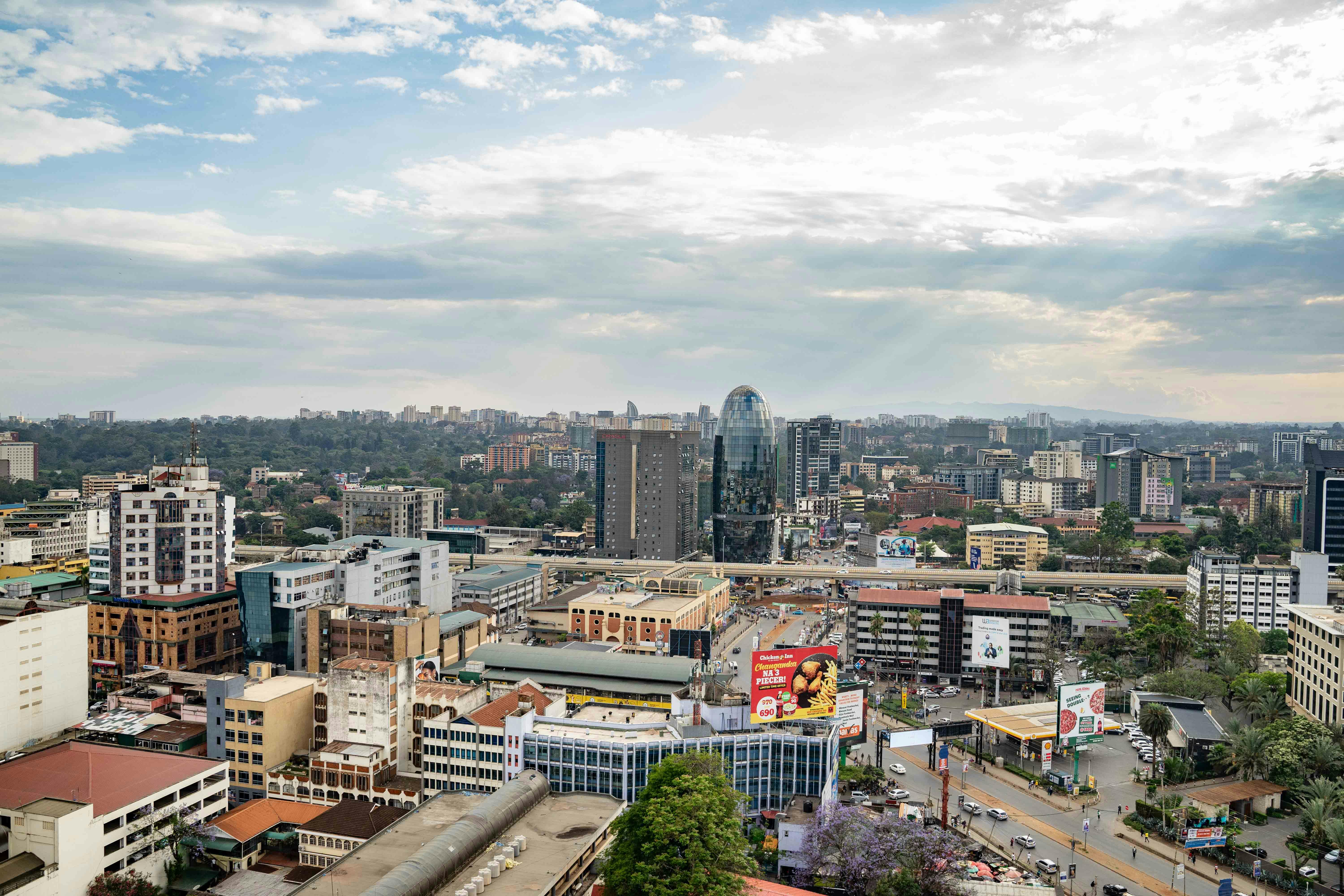 Aerial View of Nairobi Cityscape in Kenya · Free Stock Photo