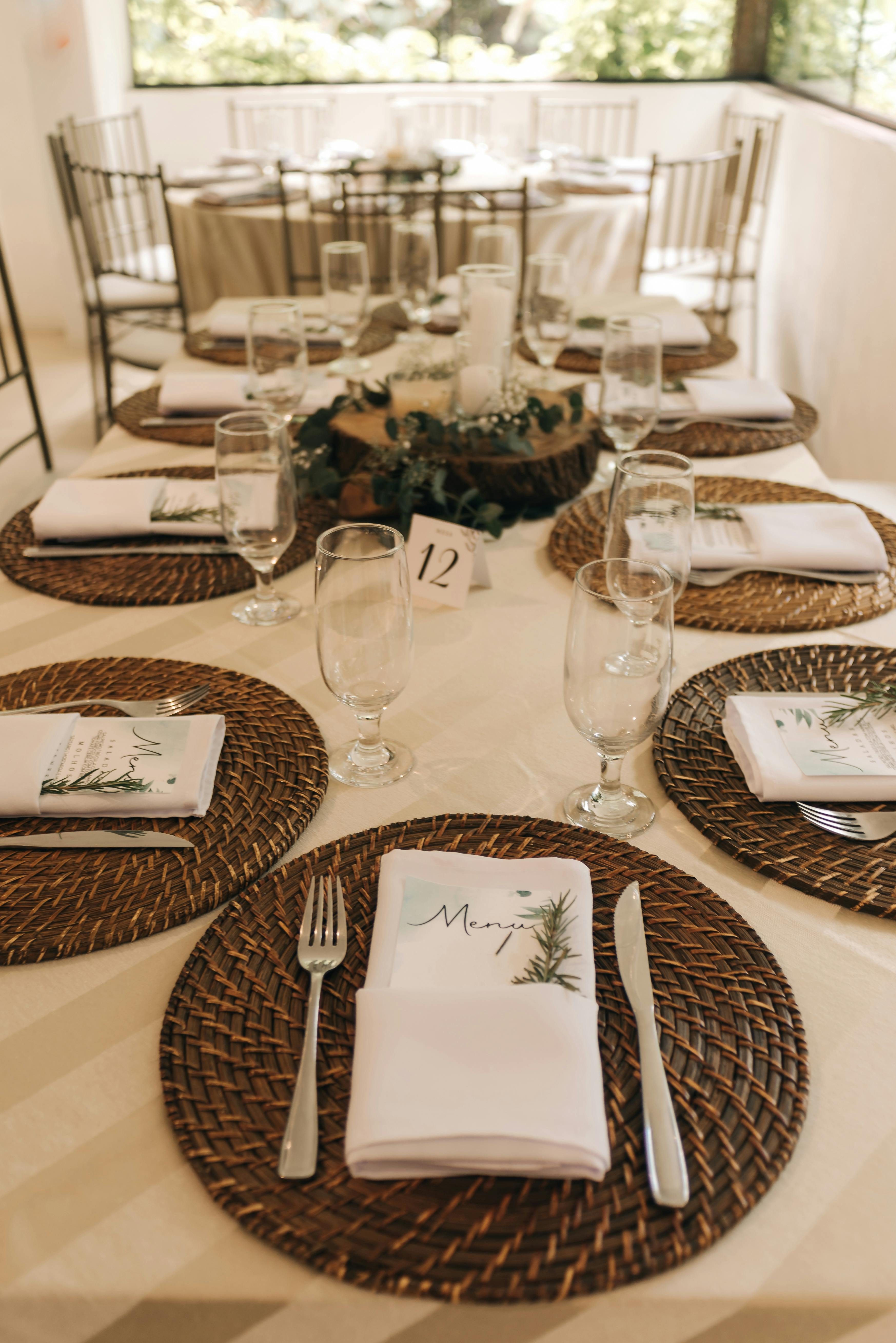 Elegant Wedding Reception Table Set Up · Free Stock Photo