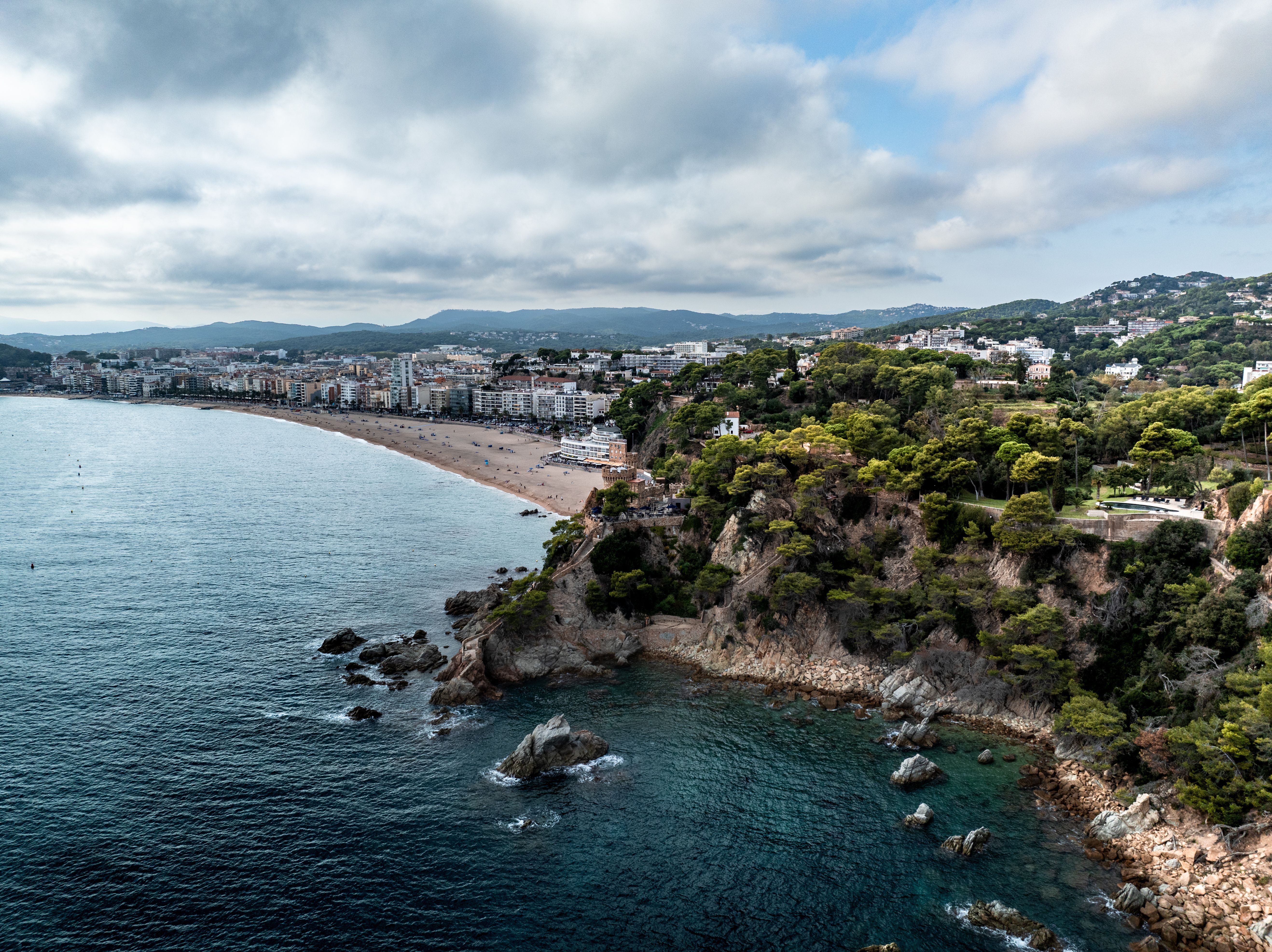 Aerial View of Lloret de Mar's Scenic Coastline · Free Stock Photo