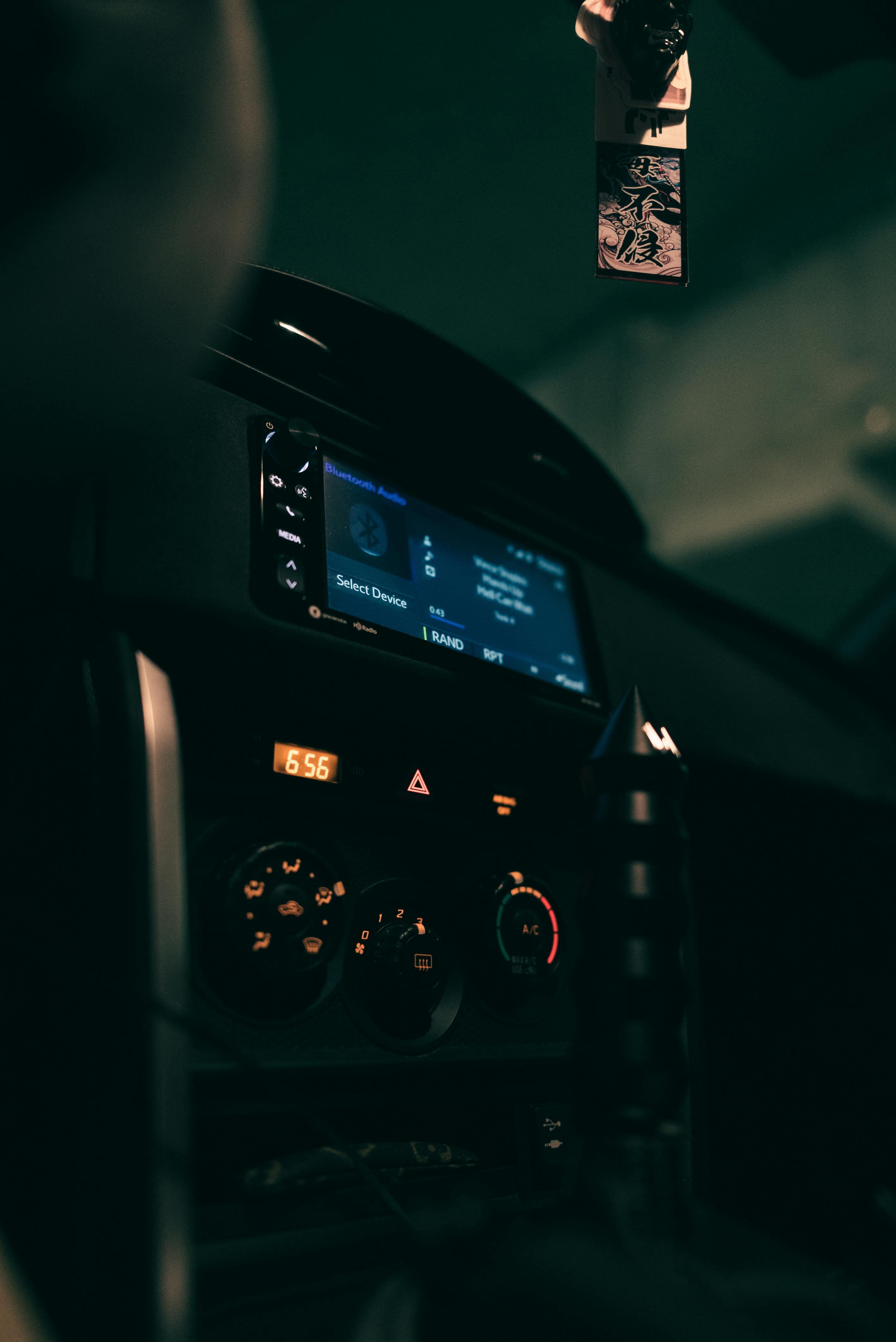 Moody Car Dashboard with Ambient Lighting · Free Stock Photo