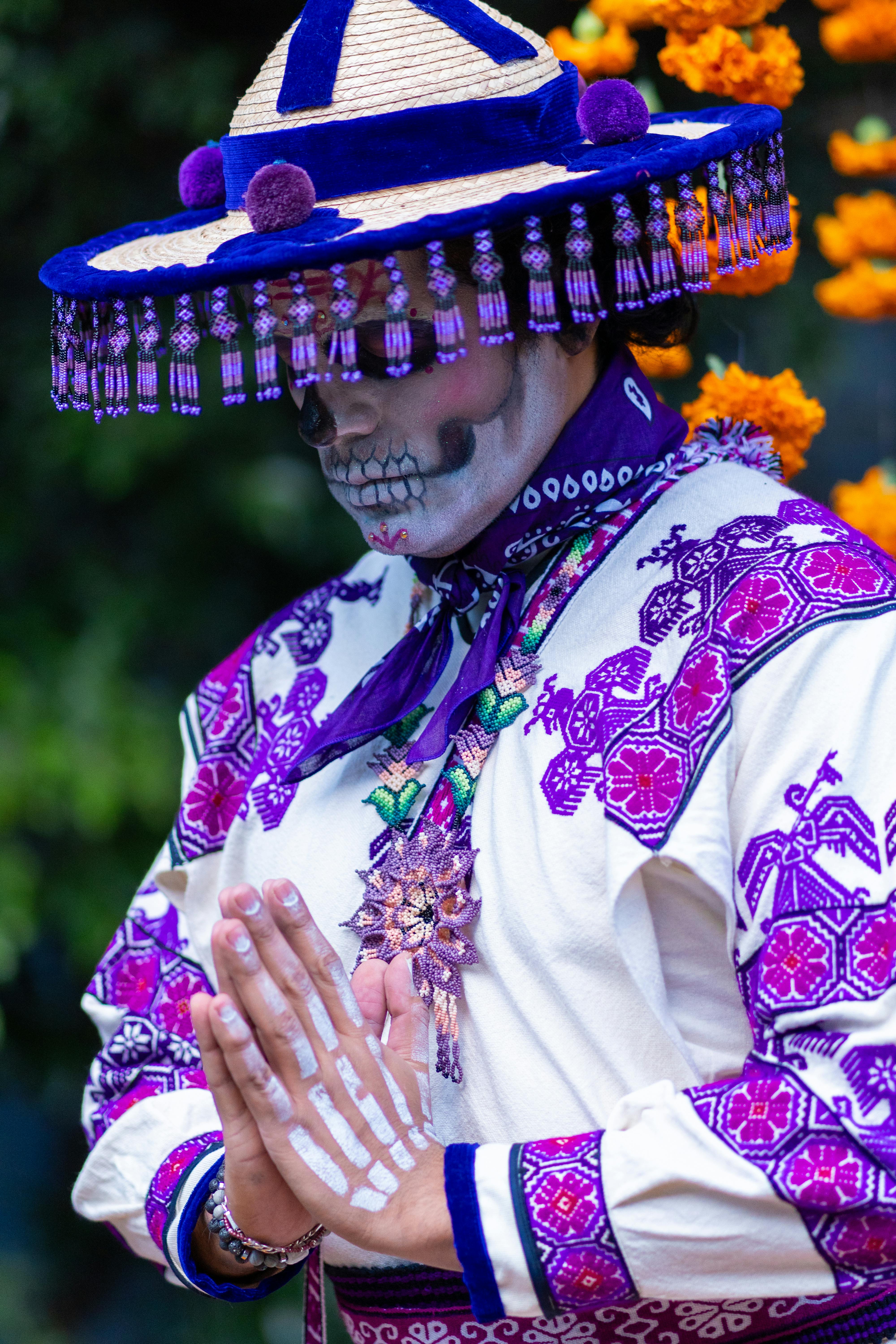 Traditional Catrina Costume in Mexico City · Free Stock Photo