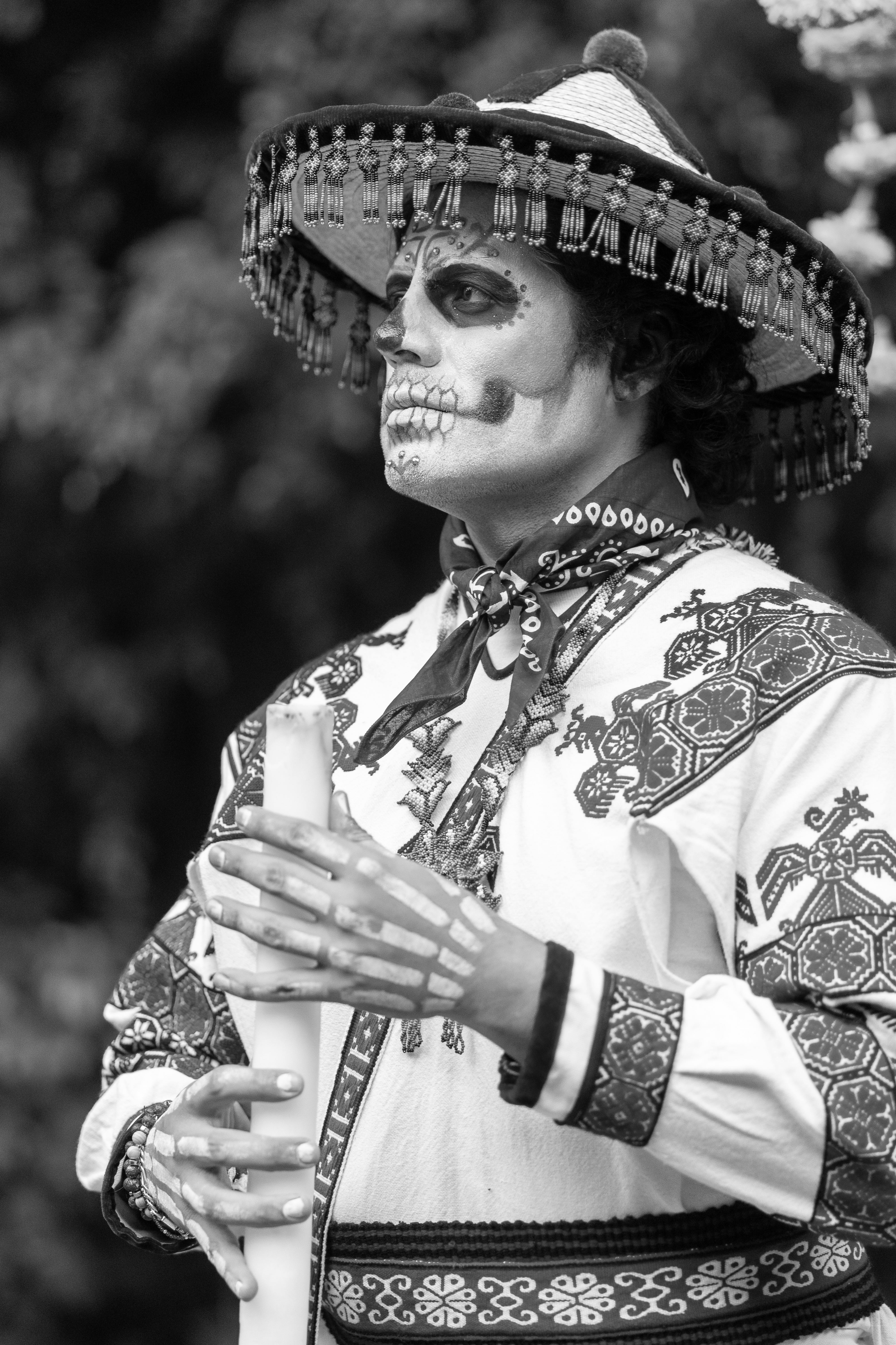 Traditional Day of the Dead Catrina Portrait · Free Stock Photo