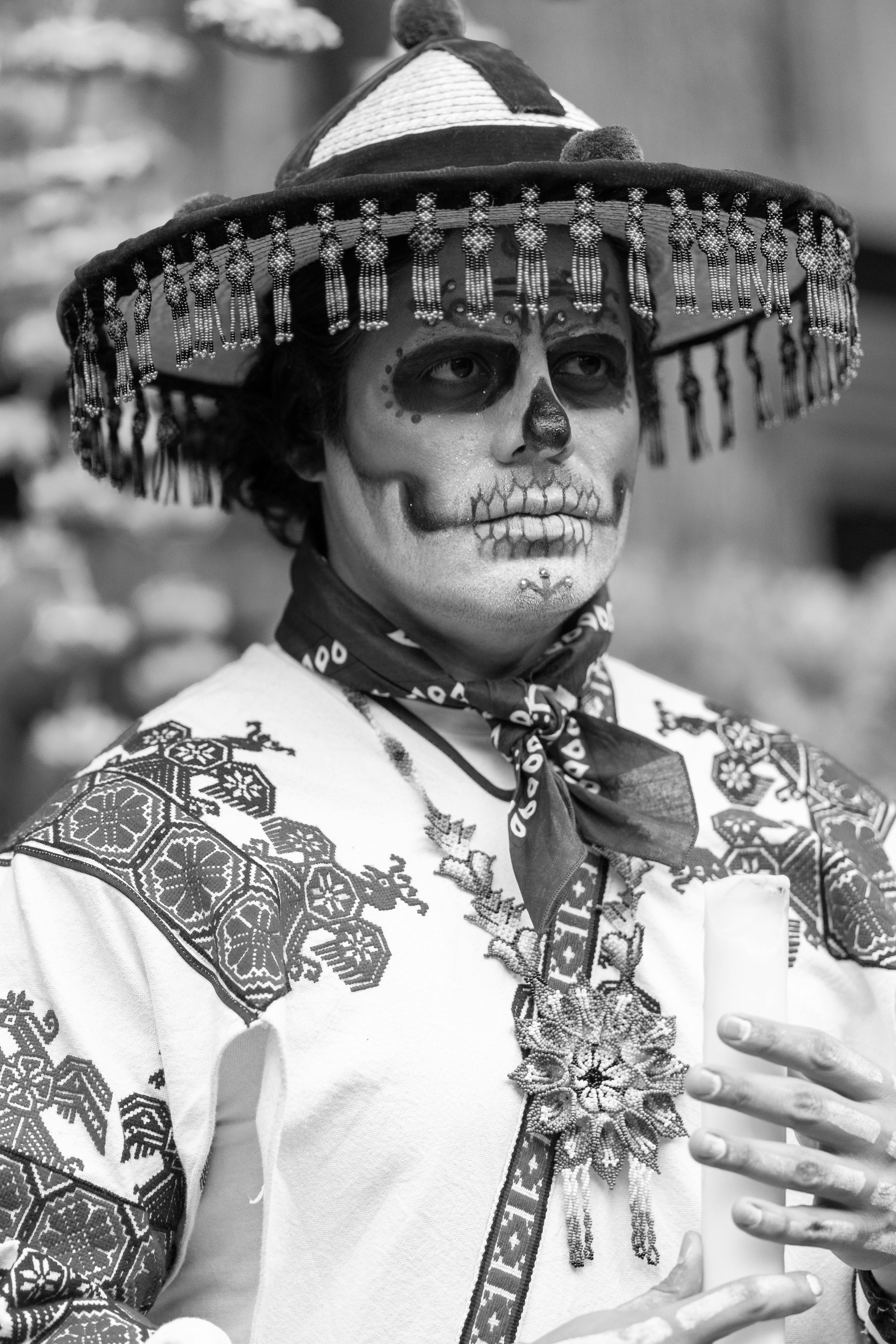 Catrina Festival Costume in Mexico City · Free Stock Photo