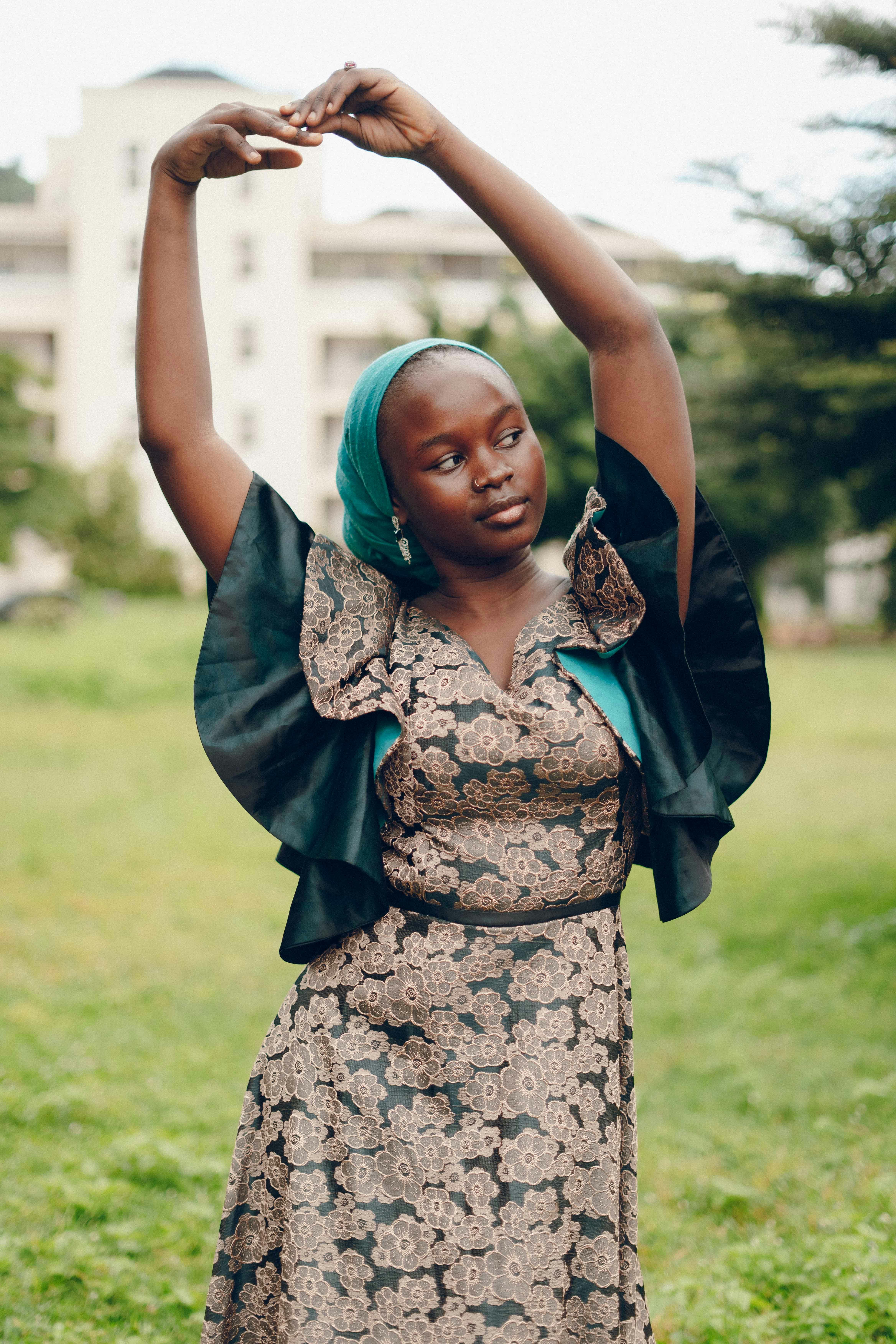 Elegant Nigerian Woman in Traditional Attire Outdoors · Free Stock Photo
