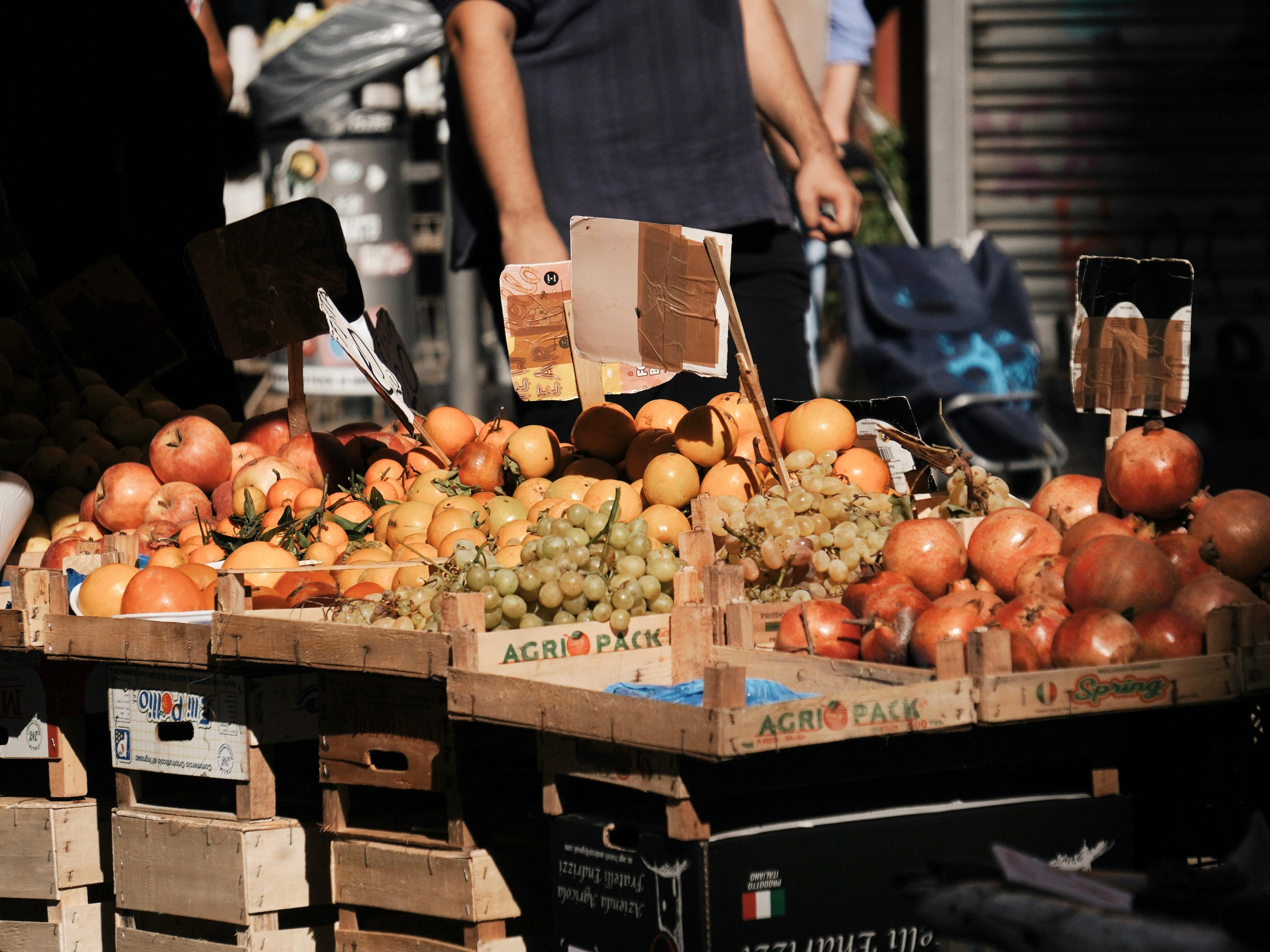 Colorful Fresh Produce at a Naples Street Market · Free Stock Photo